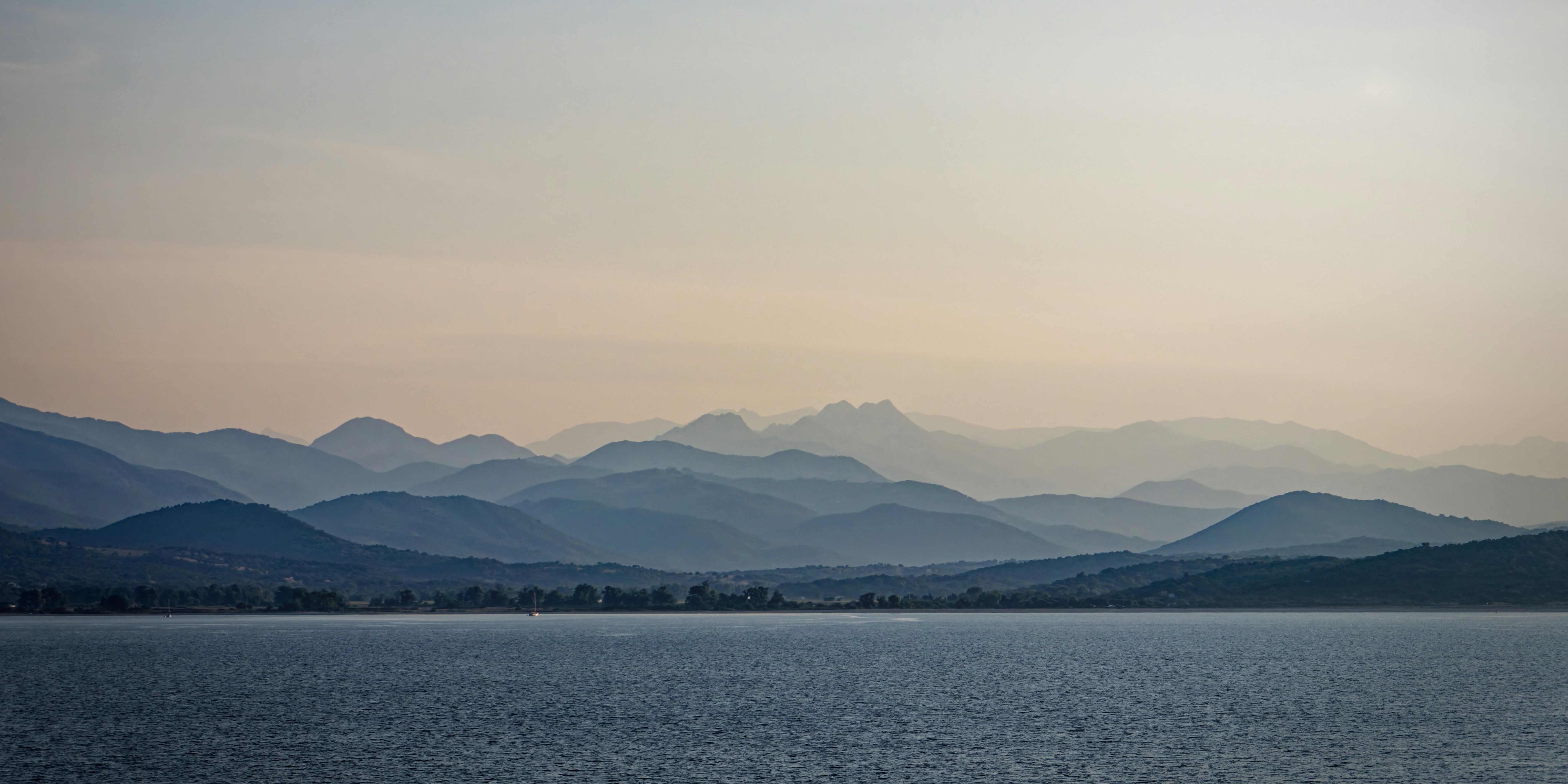 Morning arrival in ferry, Valinco gulf