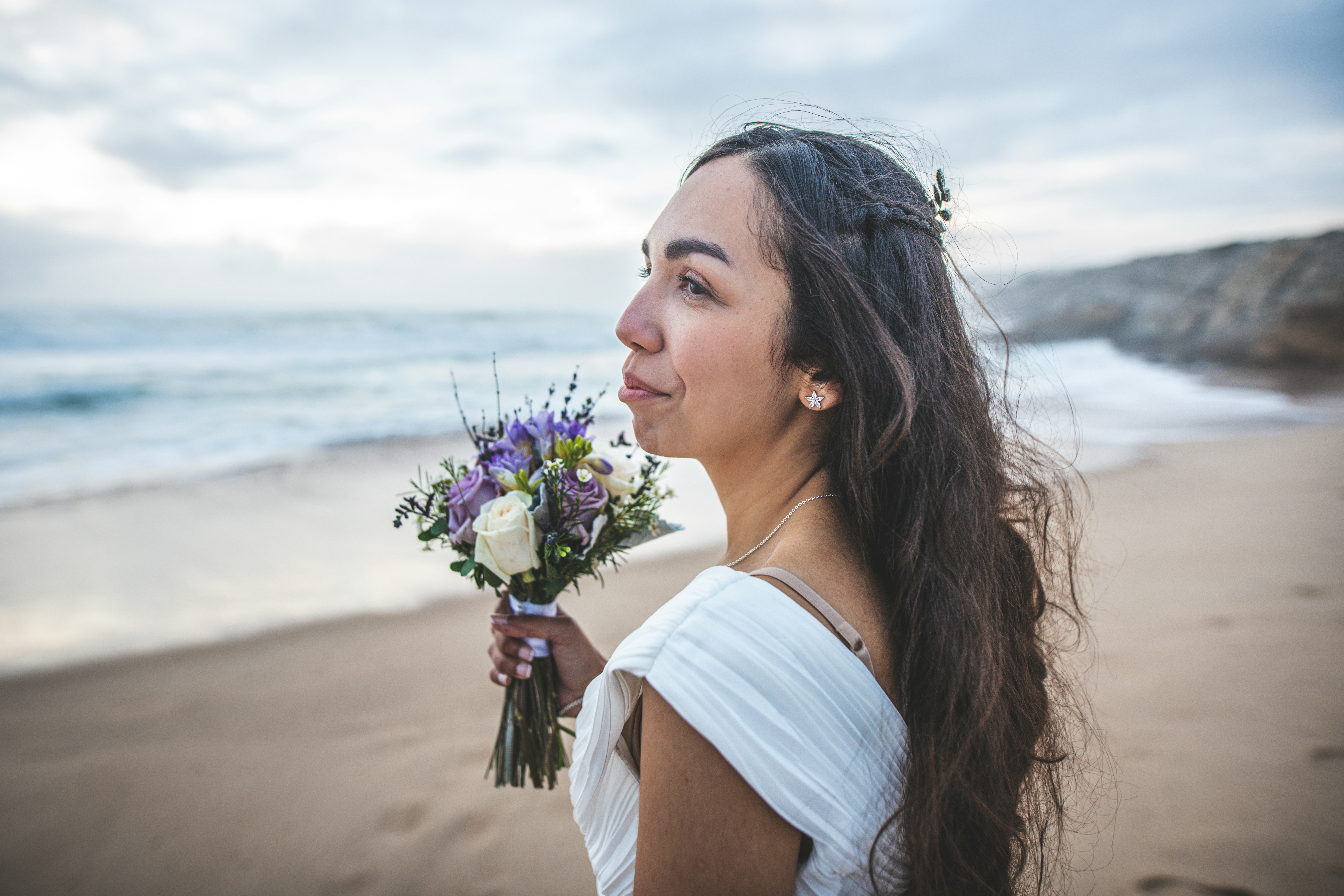 Bridal Bouquet at the Shoreline