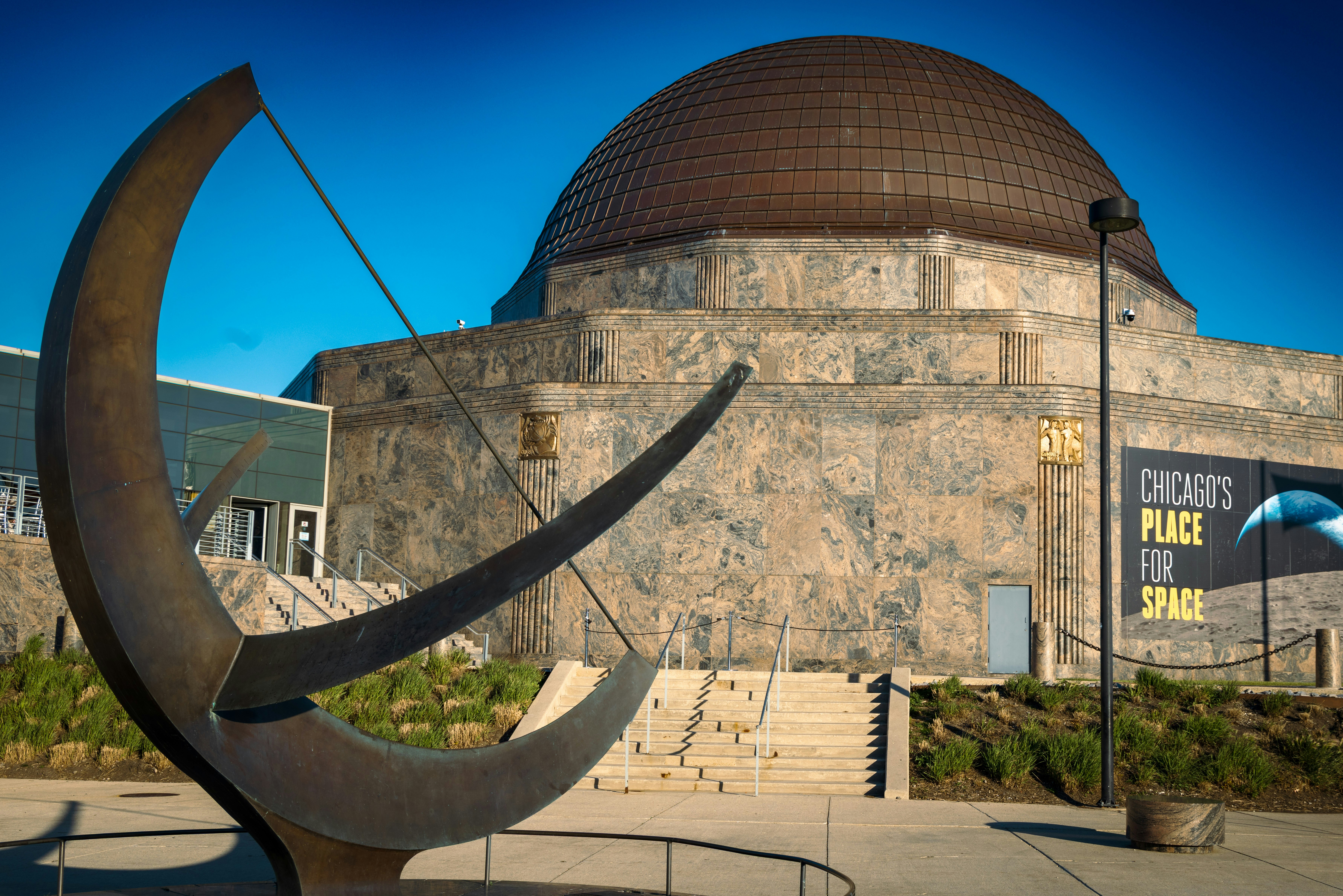 The Adler Planetarium.