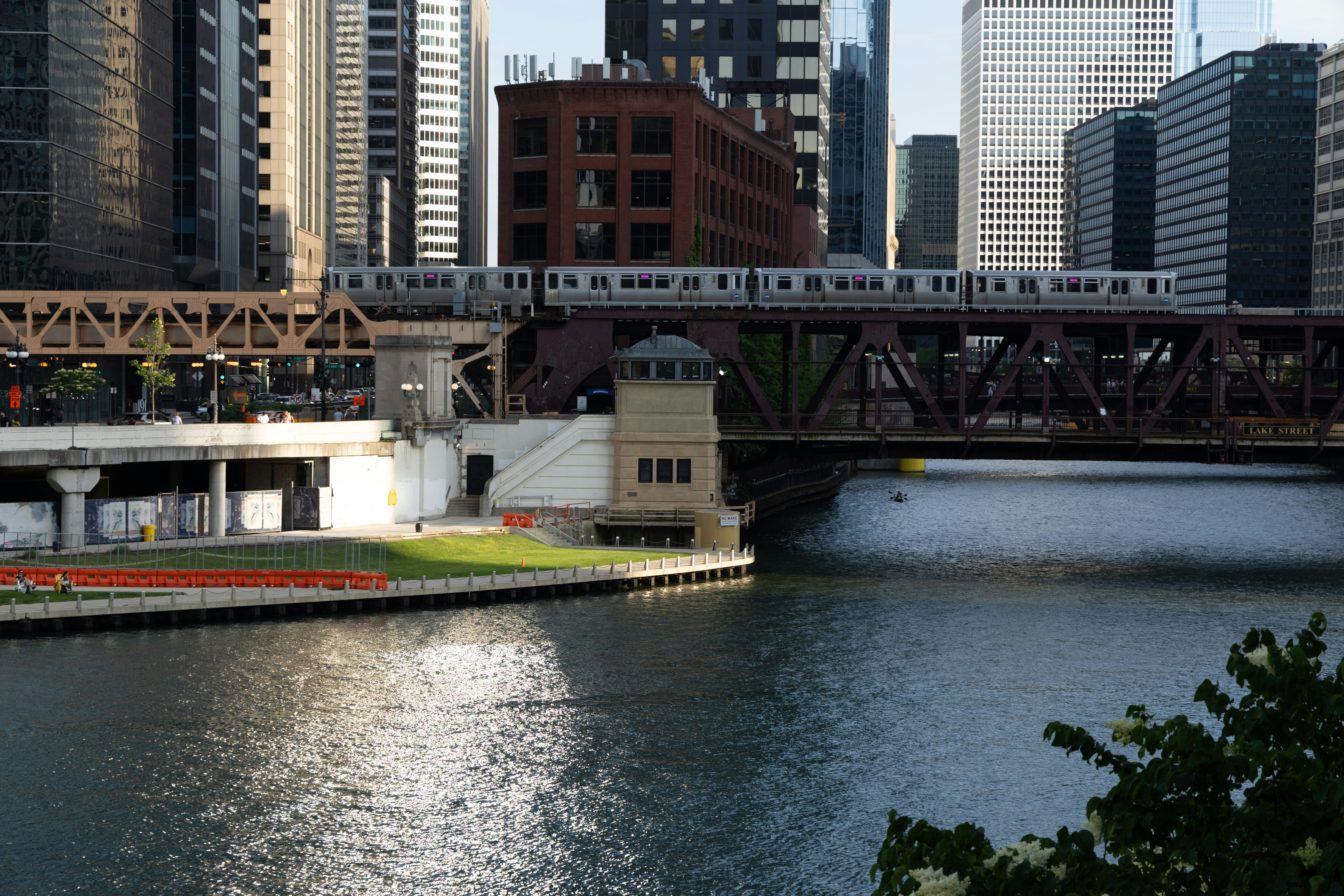 City by the Water: Bridge, Buildings, and Reflections