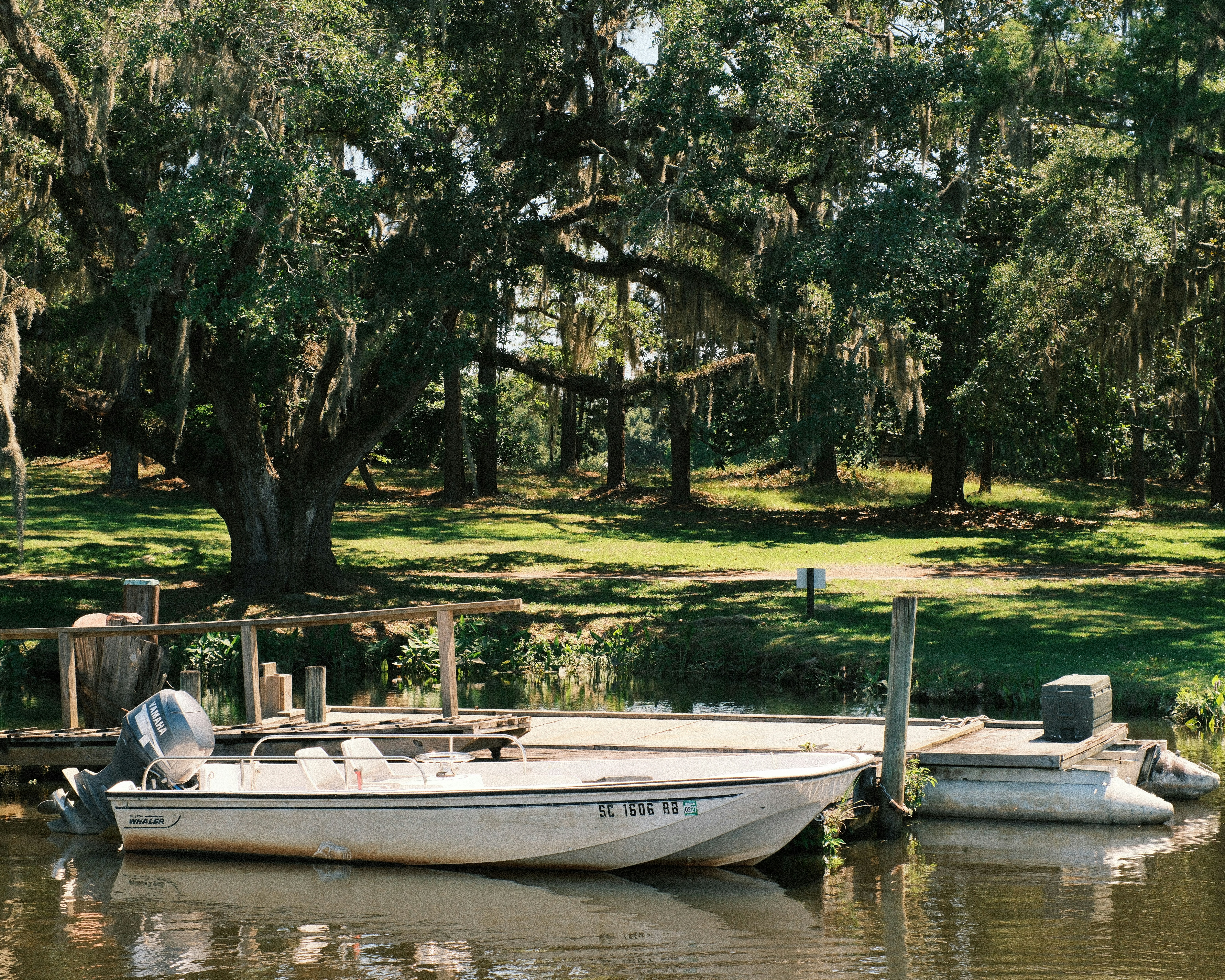 Boat Cluster at the Quiet Woodland Dock