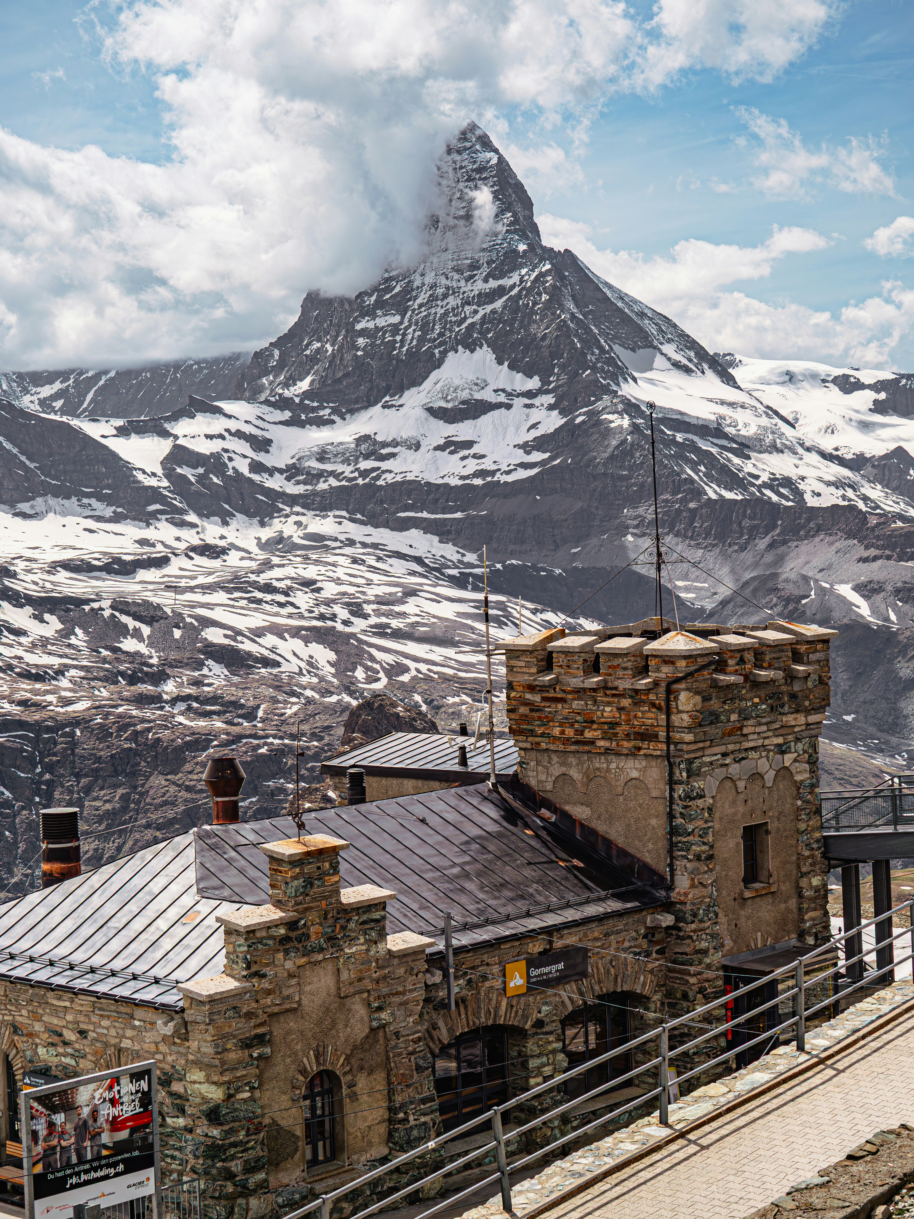Alpine Citadel Beneath the Peak