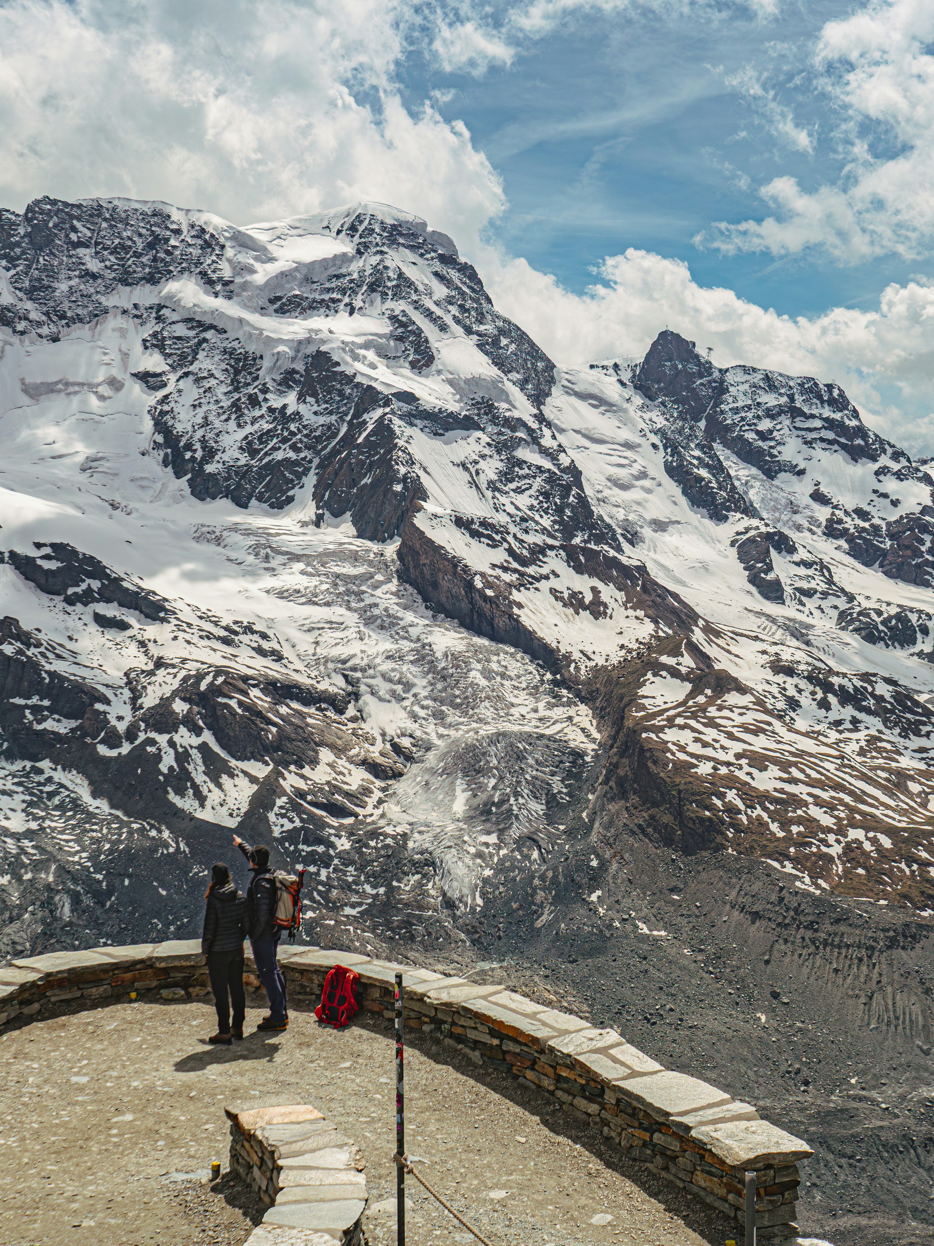Snowbound Grandview: Observers at the Vertex of the Alps