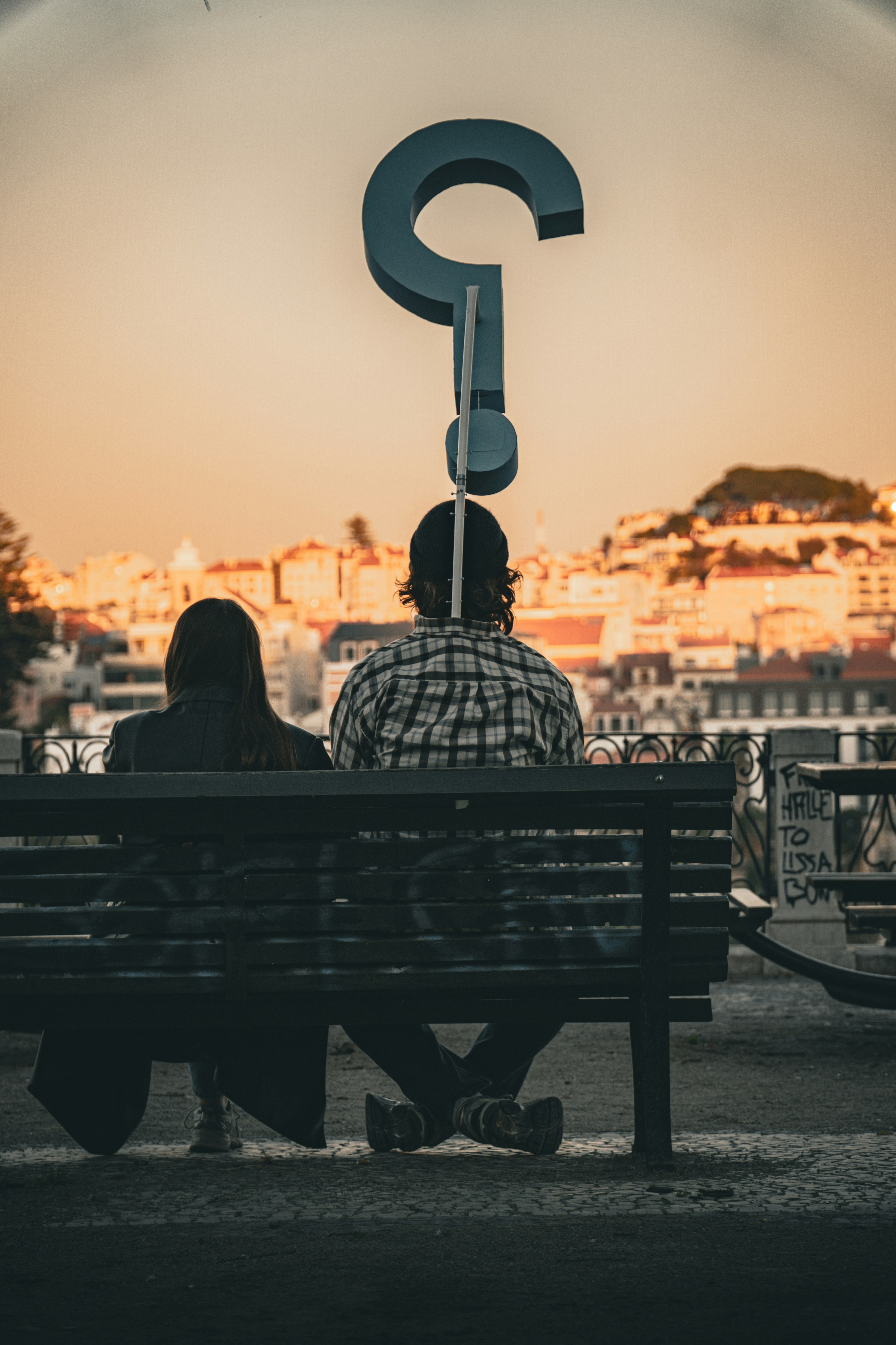 Two Ambassadors on a Sunset Terrace