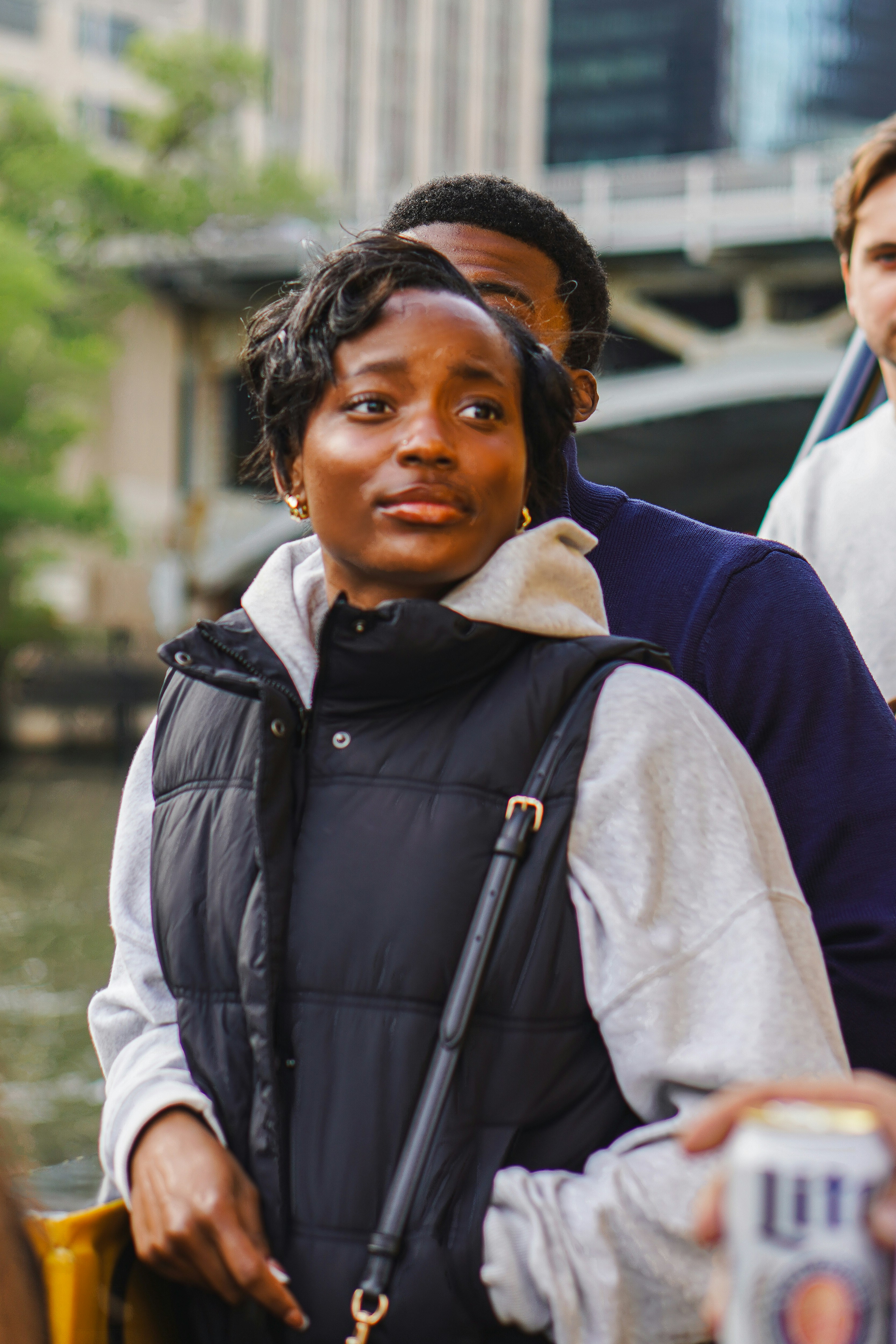 Portrait in Motion: Urban riverfront moment