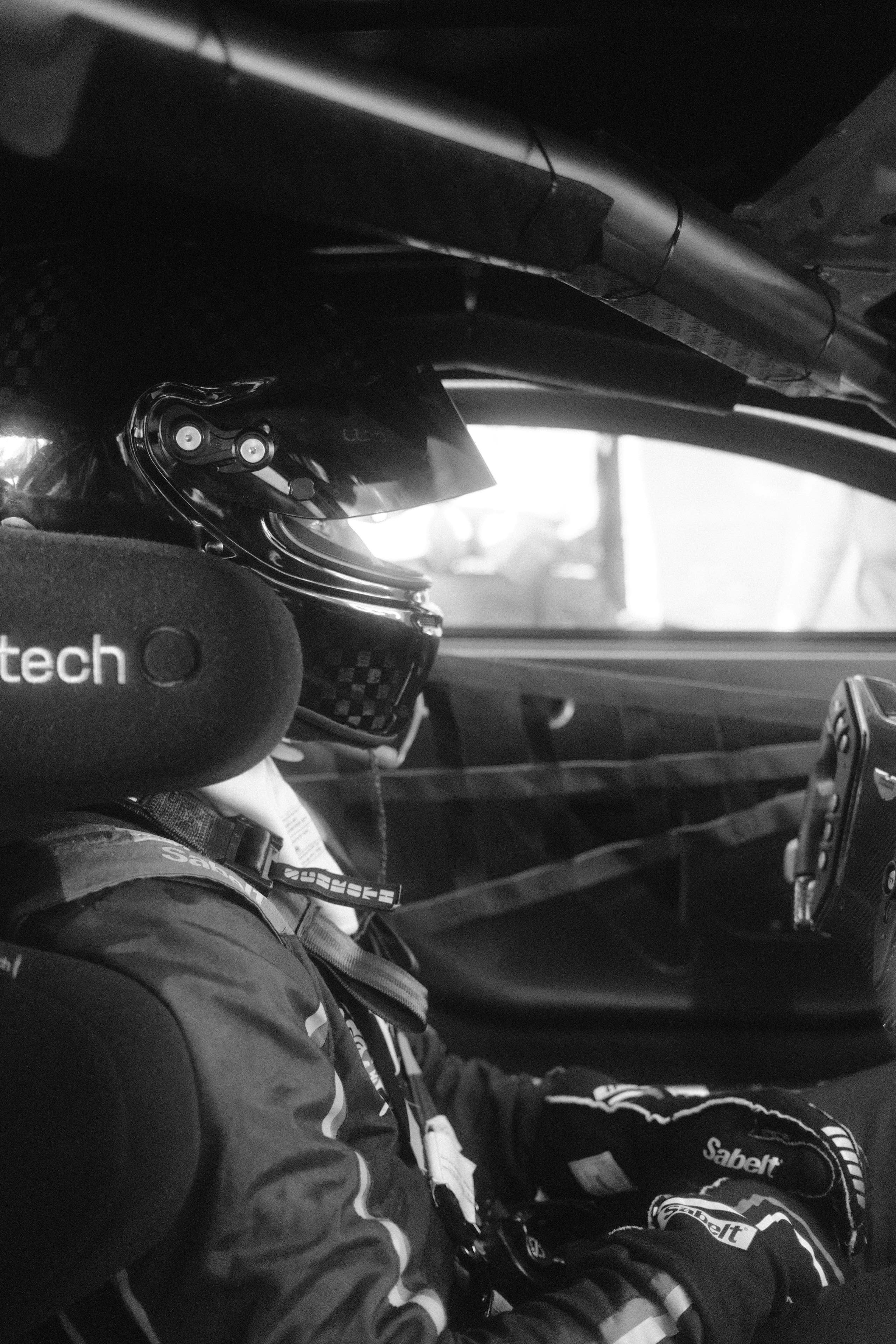 Silent Focus: Inside the Race Helmet