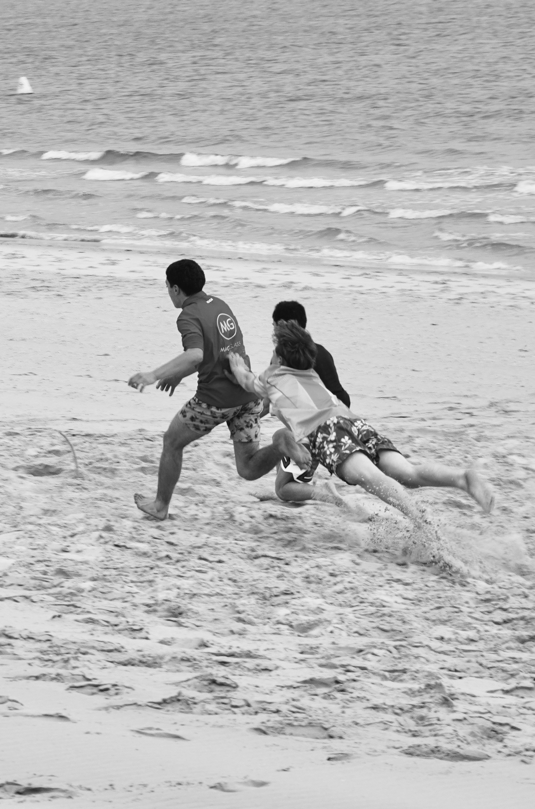 Three On the Run: Beachside Sprint from the Tide