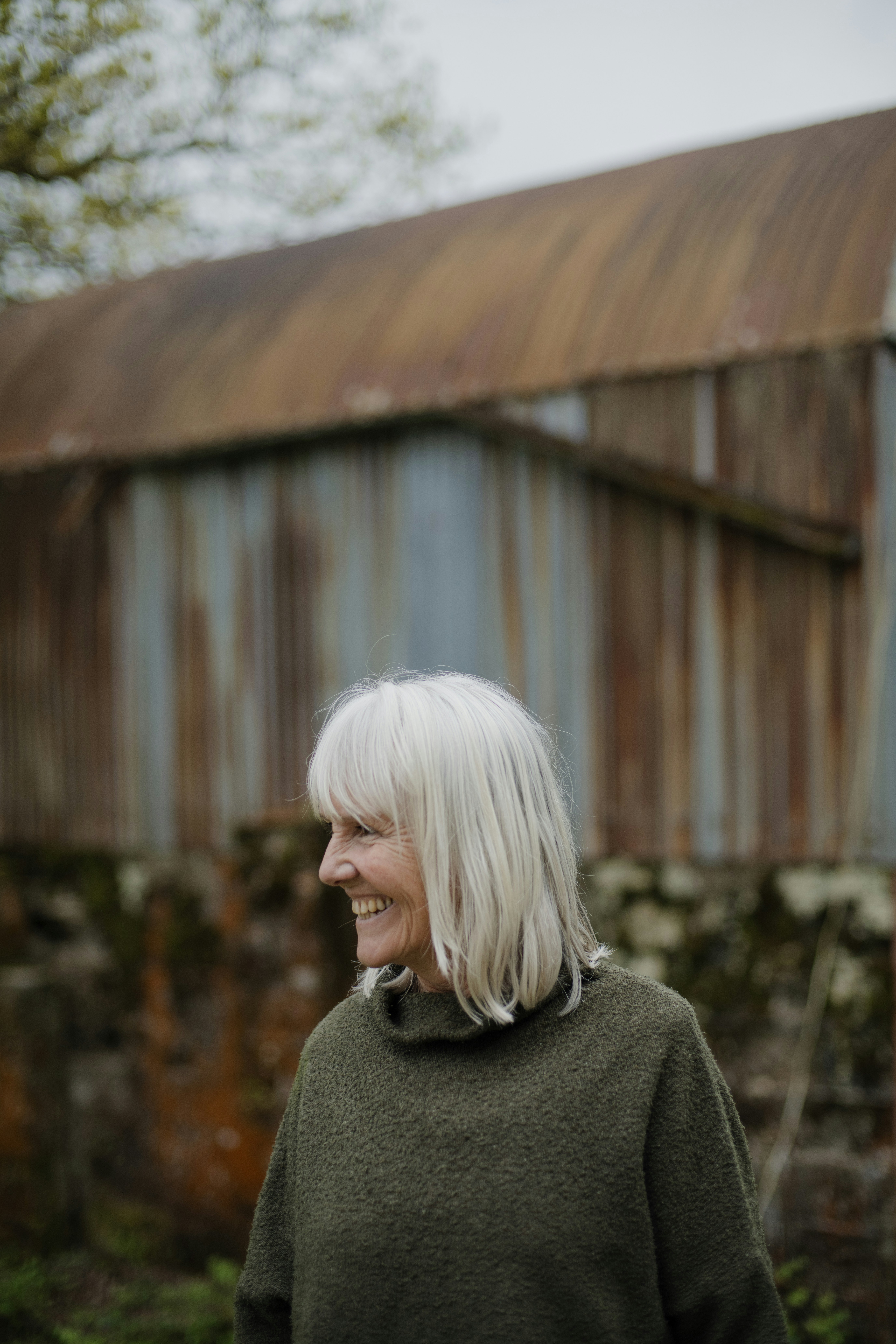 Smiling Portrait by Rusted Barn