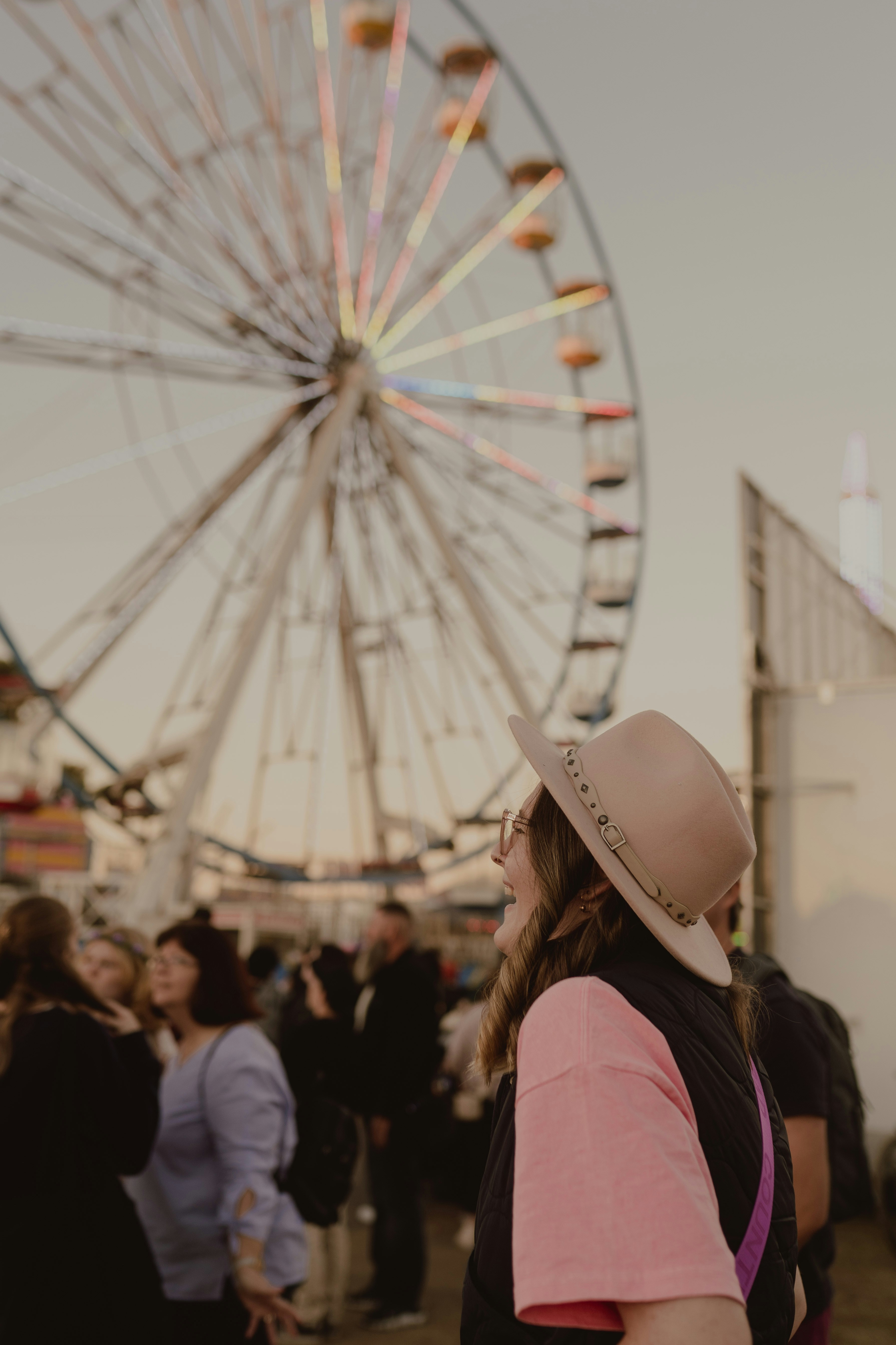 Portrait at the Fair: Soft Focus, Warm Light