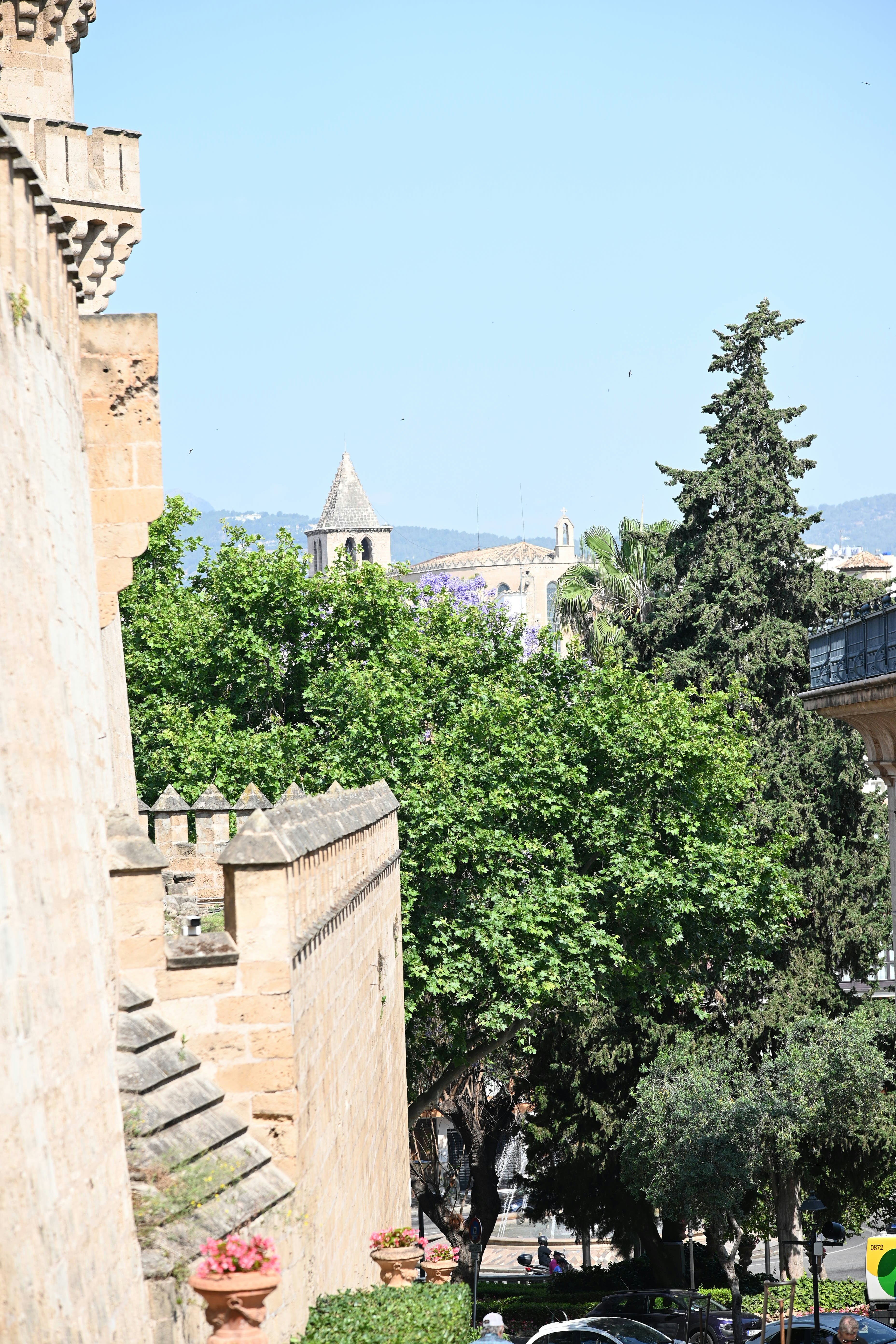 Stone Walls Pendant over a Sunlit Andalusian Skyline