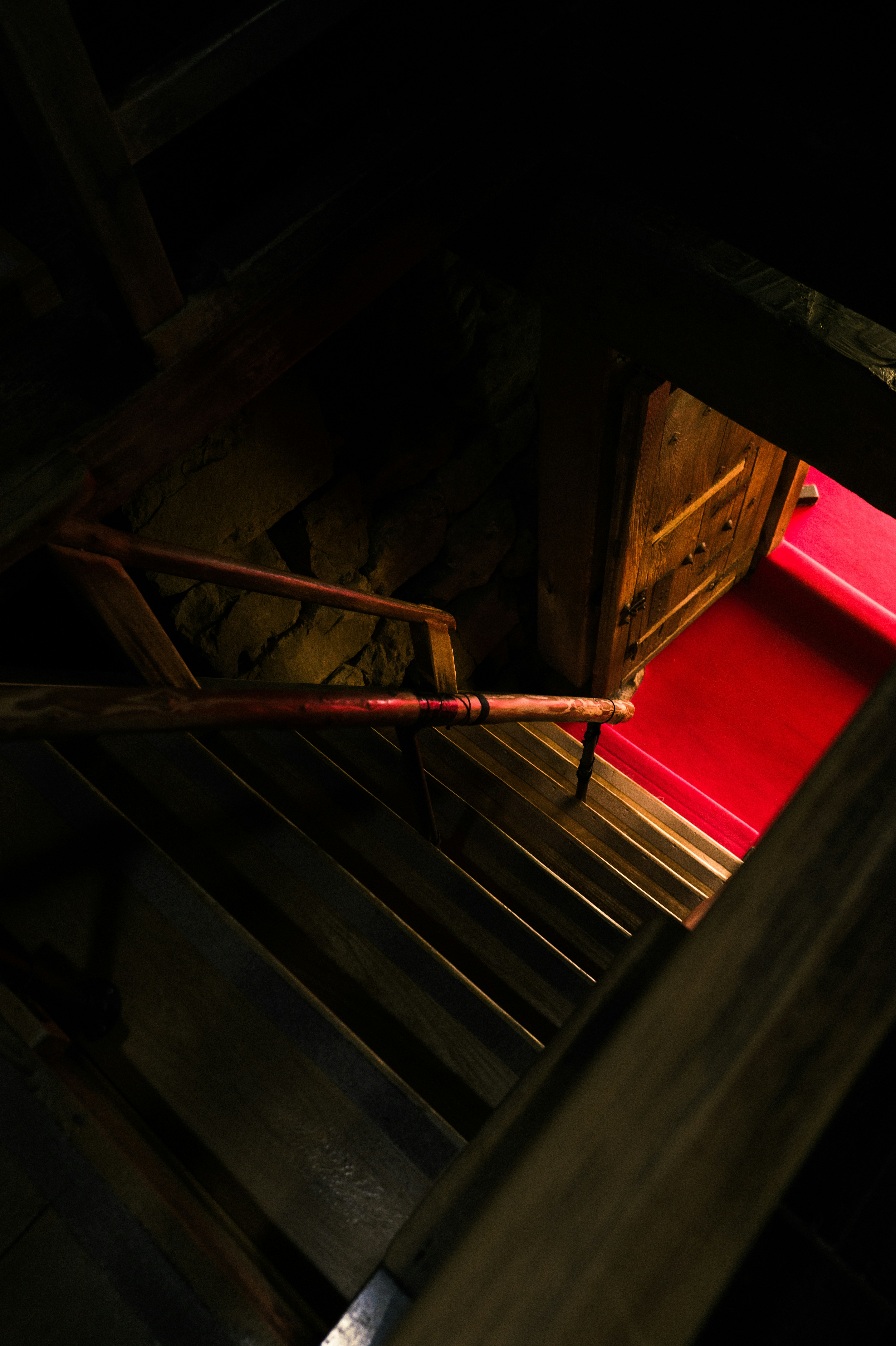 Staircase Into Red Light