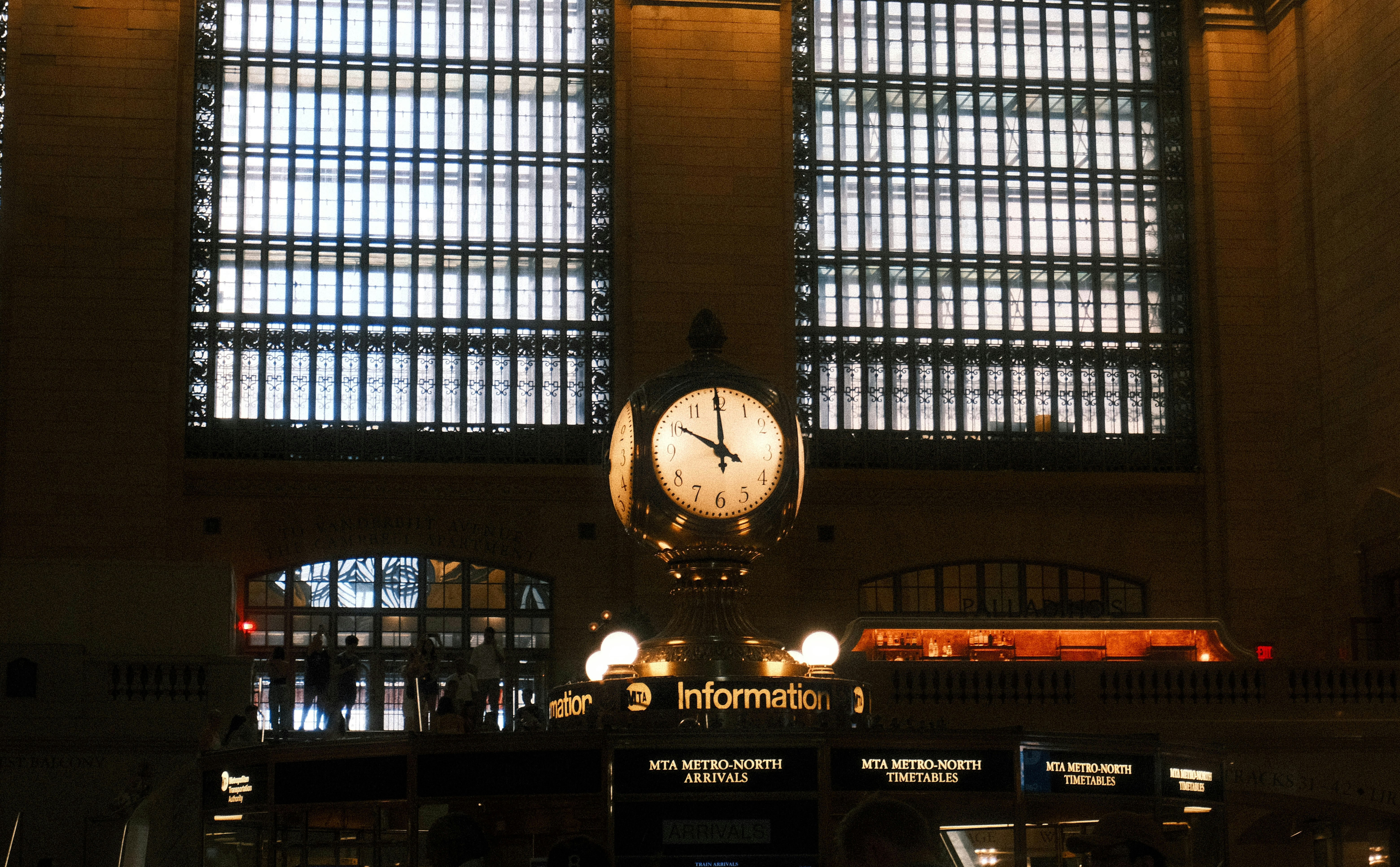 Midnight Clocktower at Grand Central: Quiet Train Hall