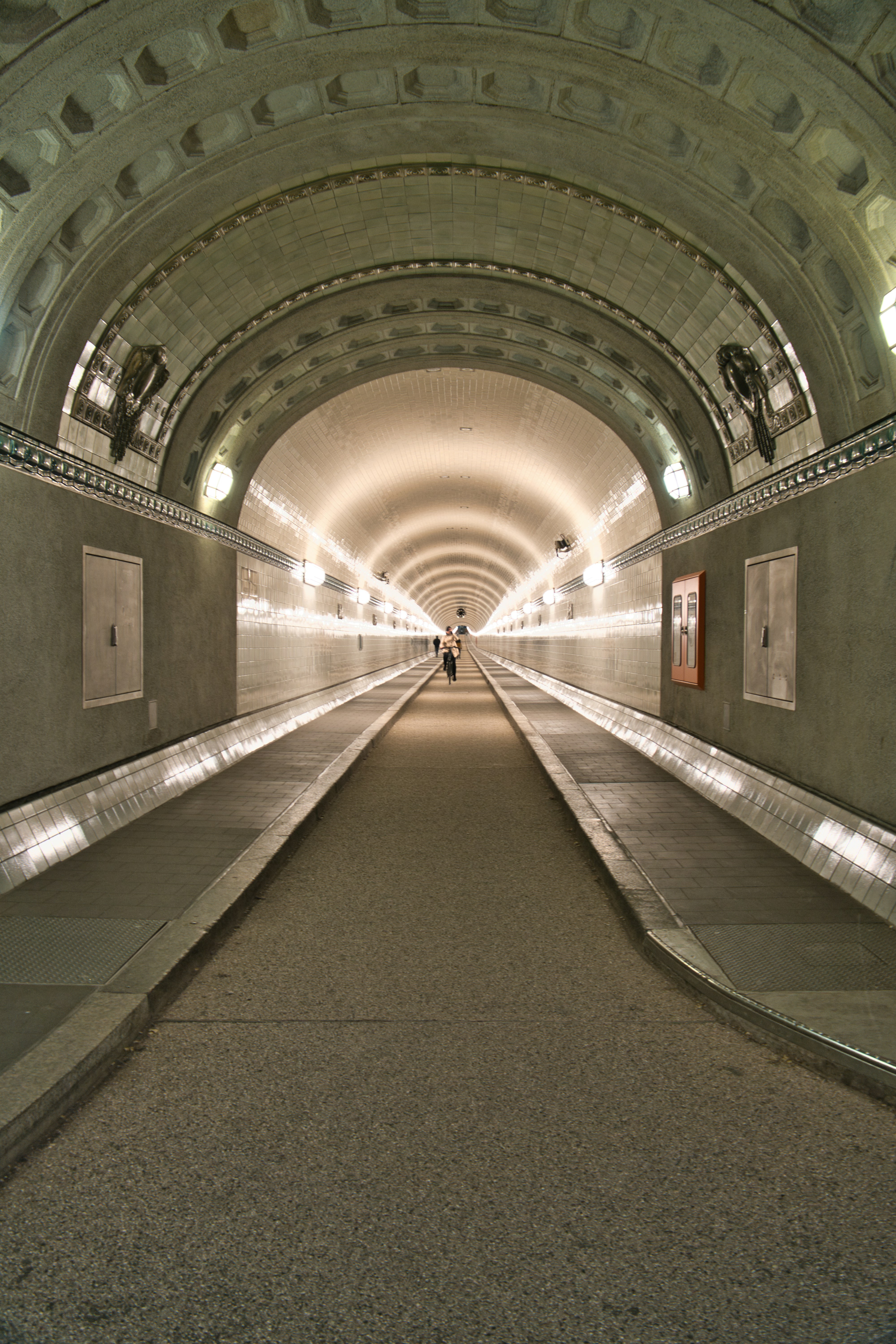 Vacuum of Light: A Long Subway Tunnel Reaches for the Horizon