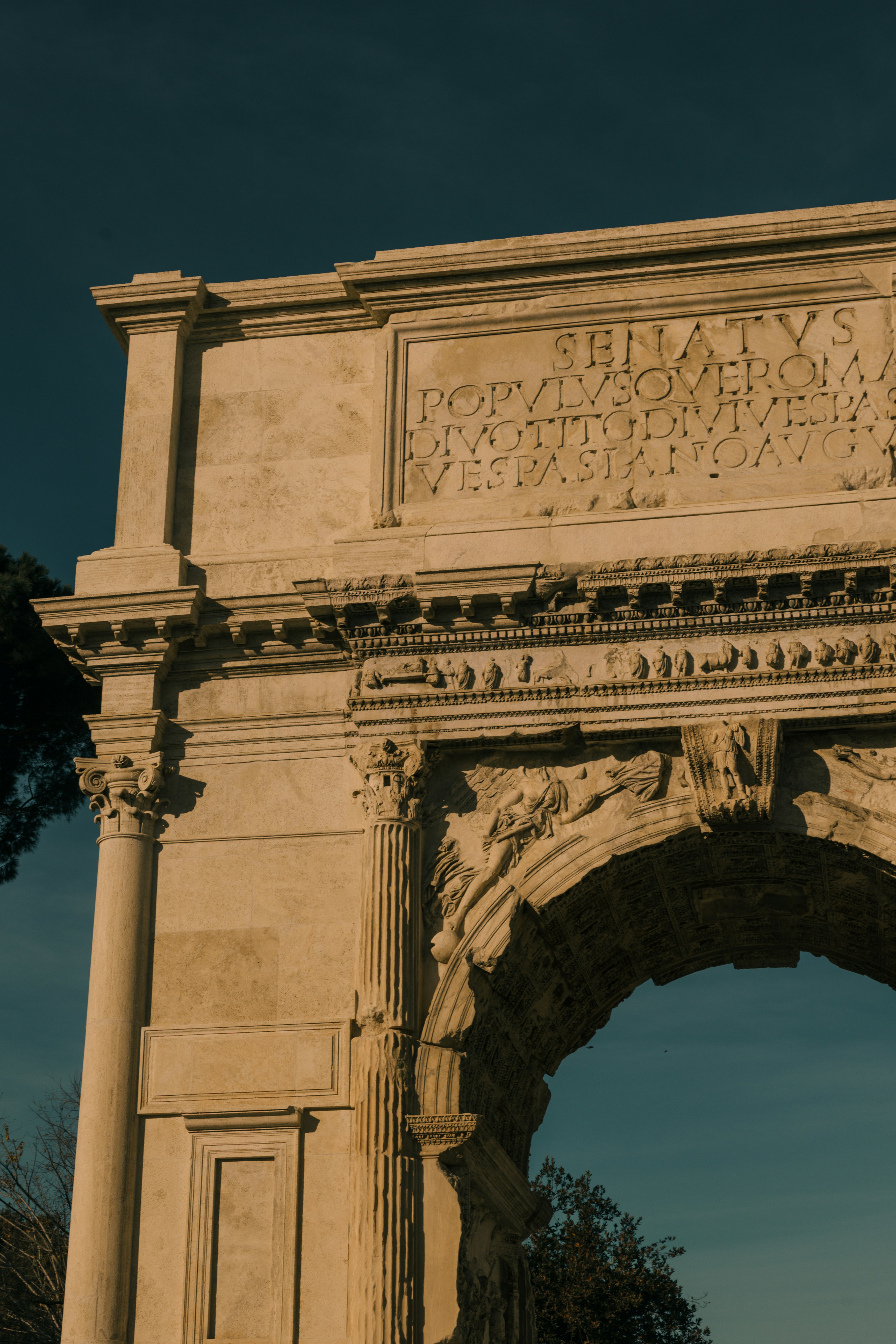 Archway of Stone Echoes: Carved History Reaching the Sky