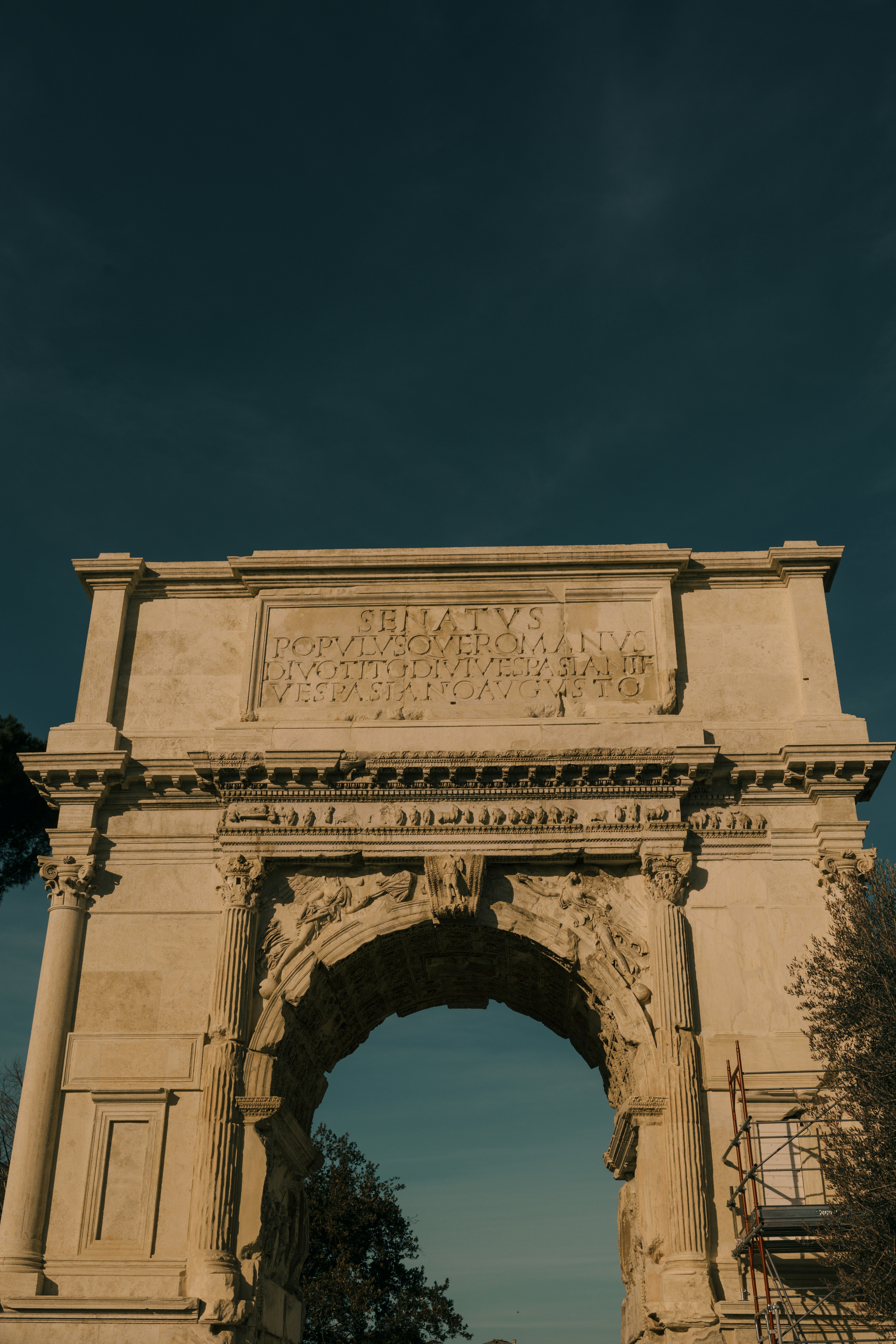 Ancient Archway Soaring Under a Nile-Blue Sky