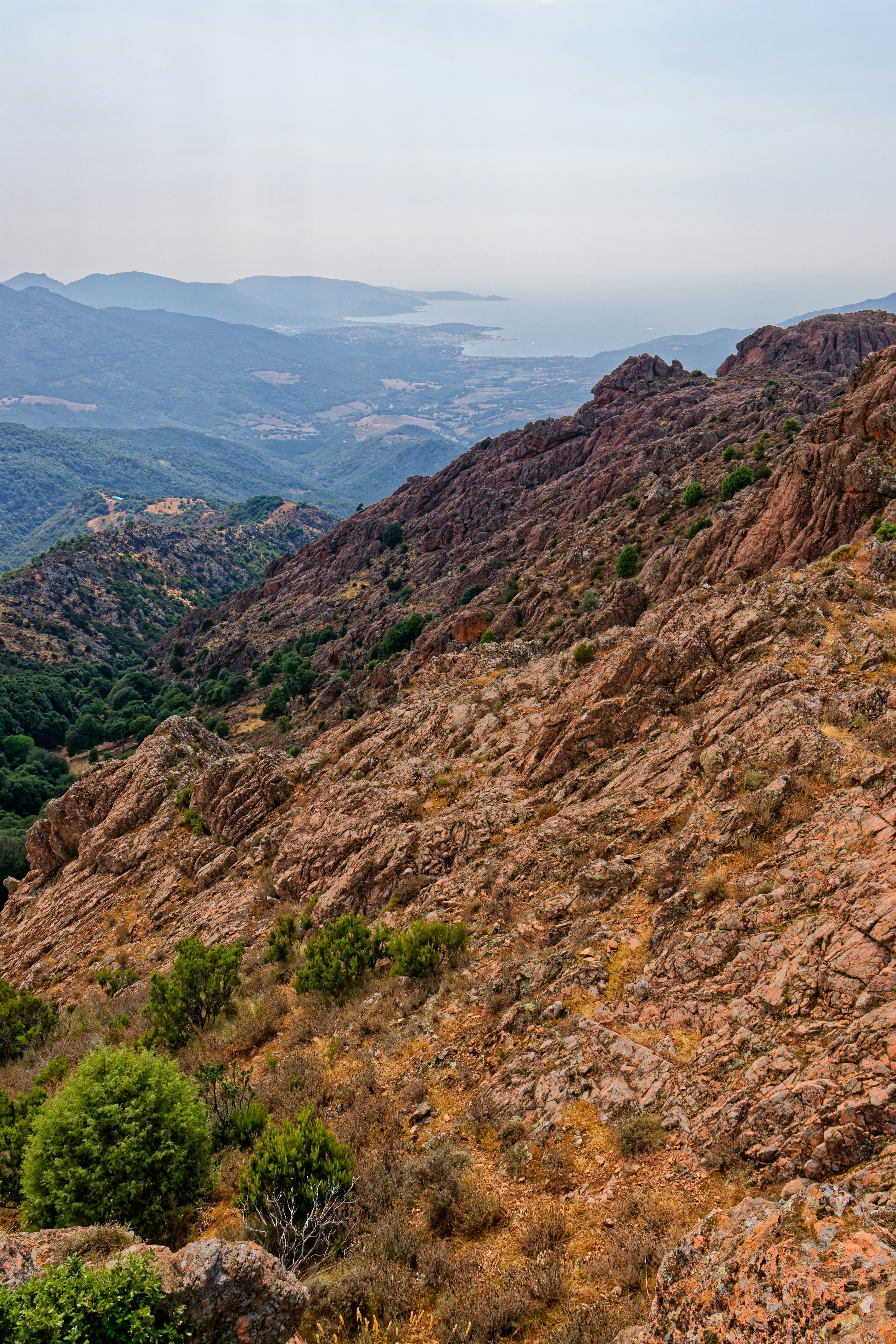 Rugged Red Ridge: A Sea of Stone Meeting the Sky
