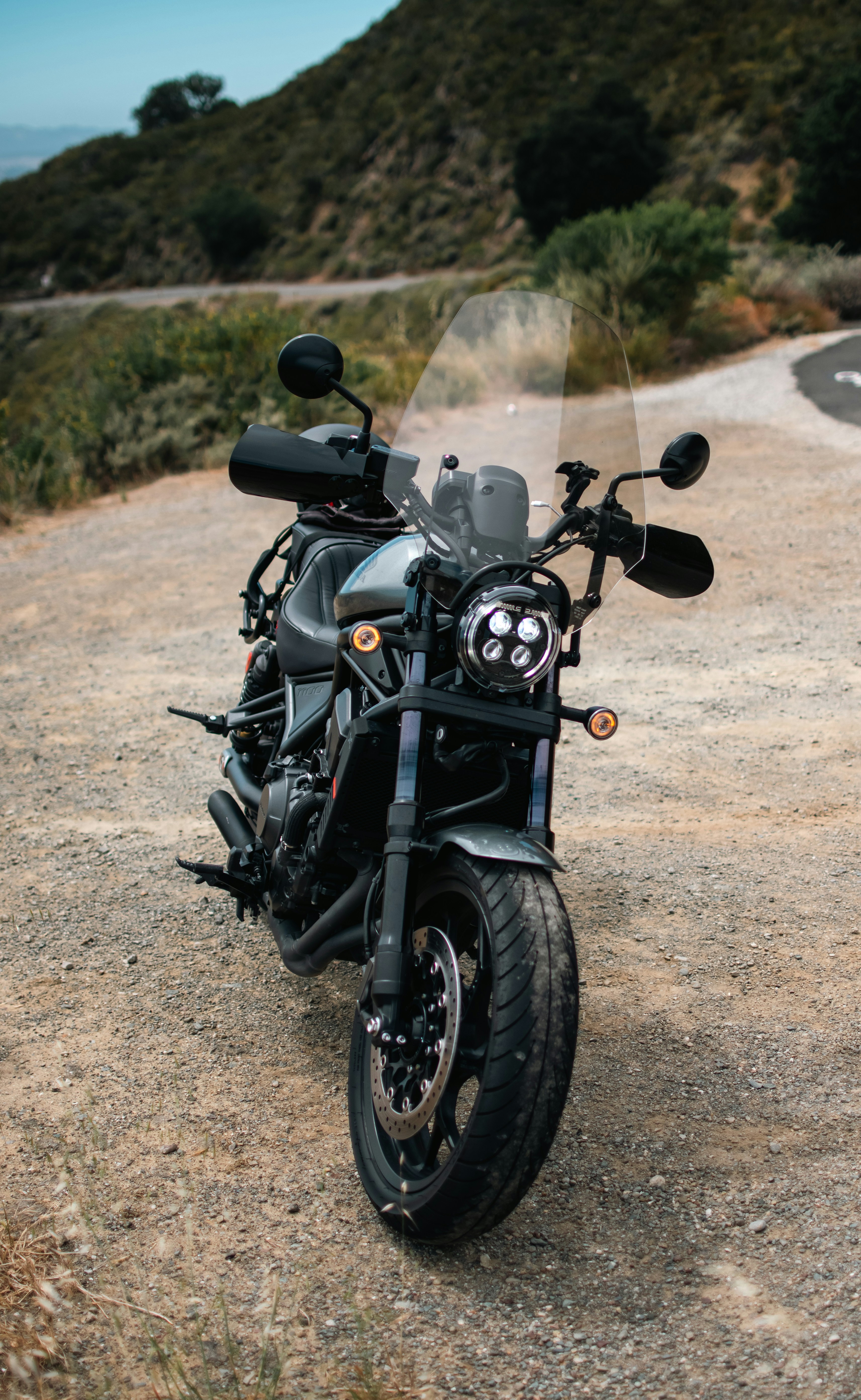 Front-Row Rider: A Single-Track Stare Down the Road