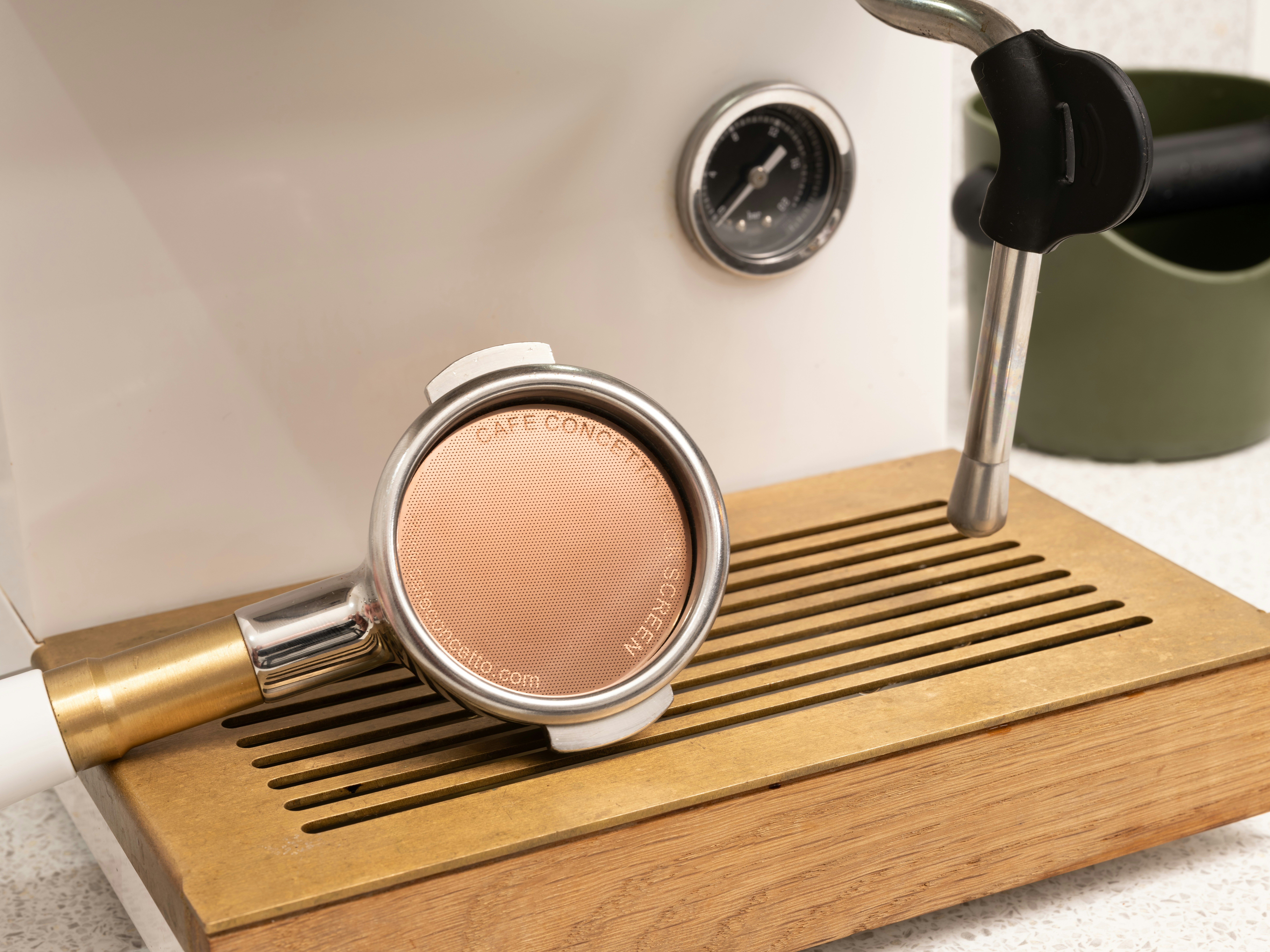 The Cafe Concetto Puck Screen is designed to improve espresso extraction by promoting even water distribution across the coffee puck. Crafted from durable, high-quality stainless steel mesh, it helps reduce channeling, keeps your group head cleaner, and supports more consistent, balanced shots. A simple yet effective upgrade for a more refined espresso routine.