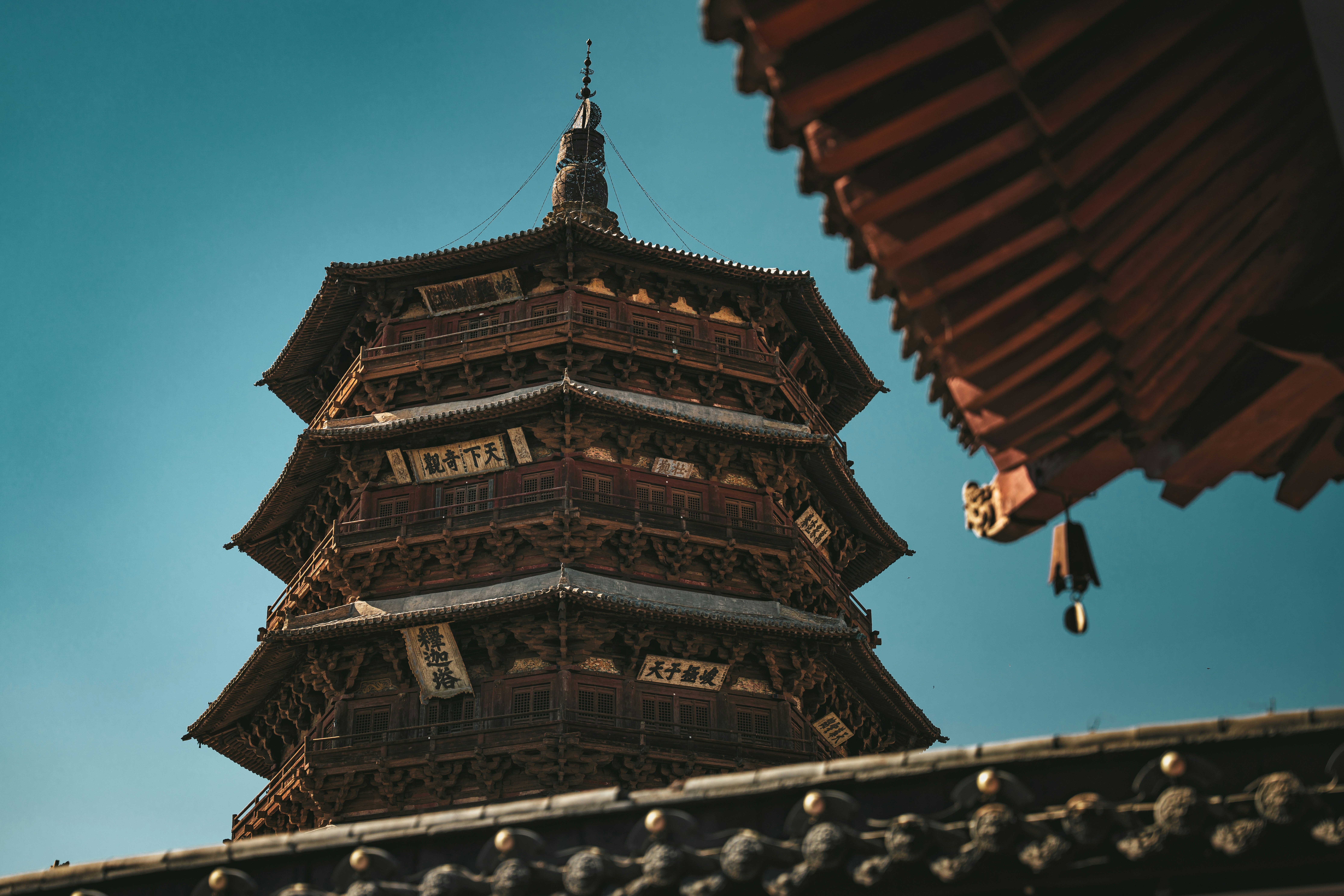 Wisdom in Wood: A Pagoda Tower Reaches Toward the Sky