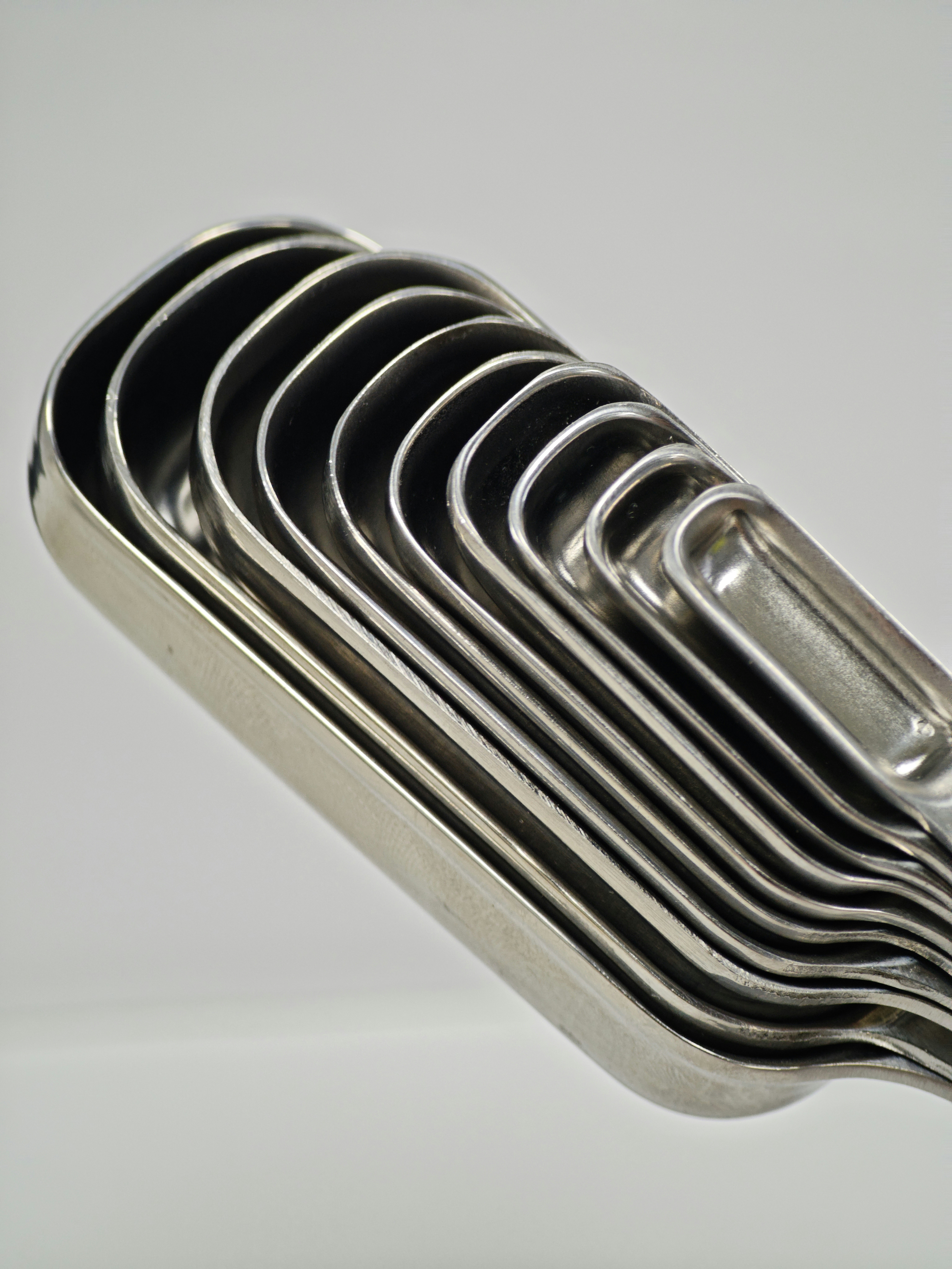 Stacked Stainless Elegance: A Close-Loop of Cutlery