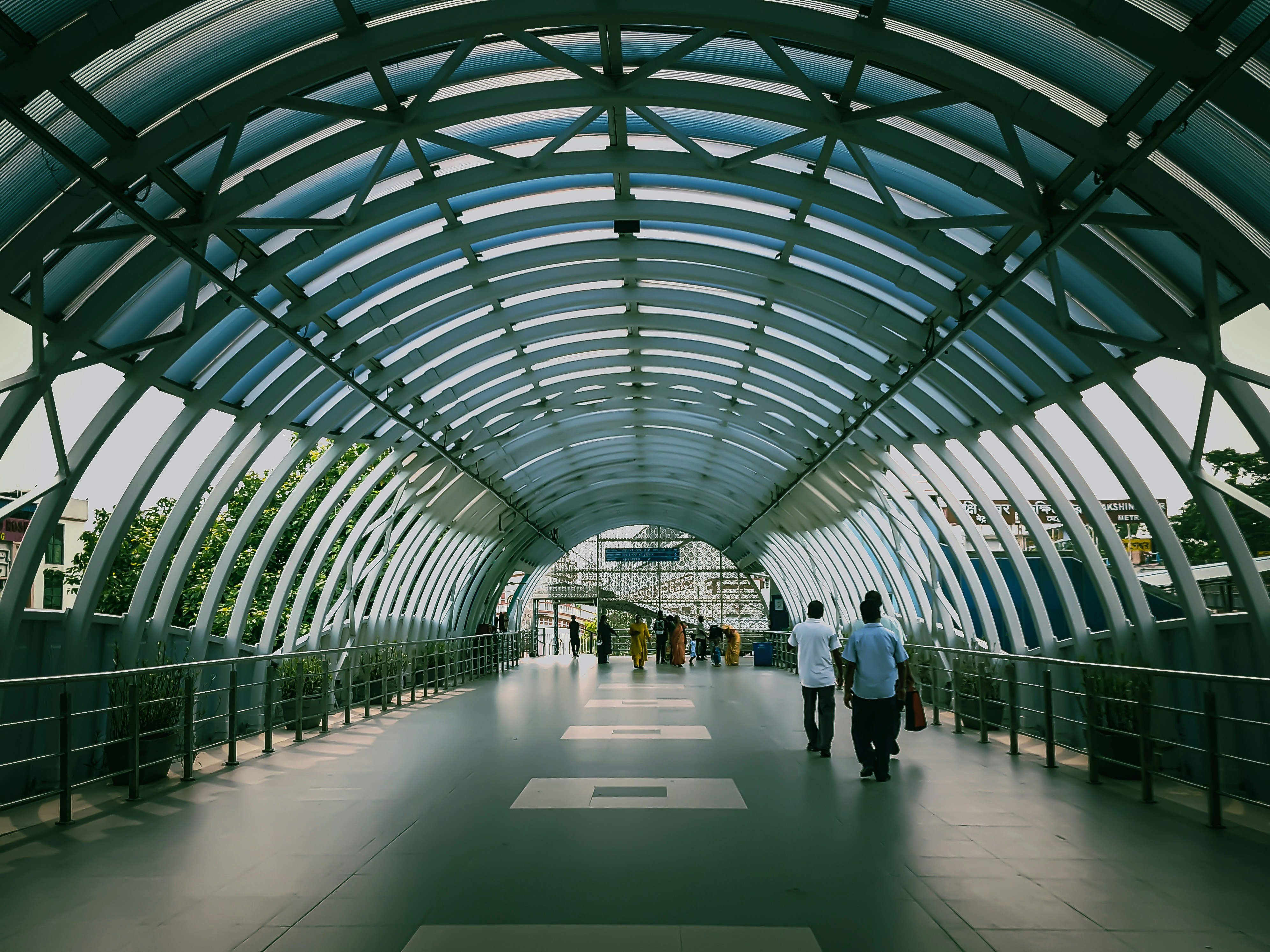 Tunnel Arc: A Walk Through the Curved Steel Veil