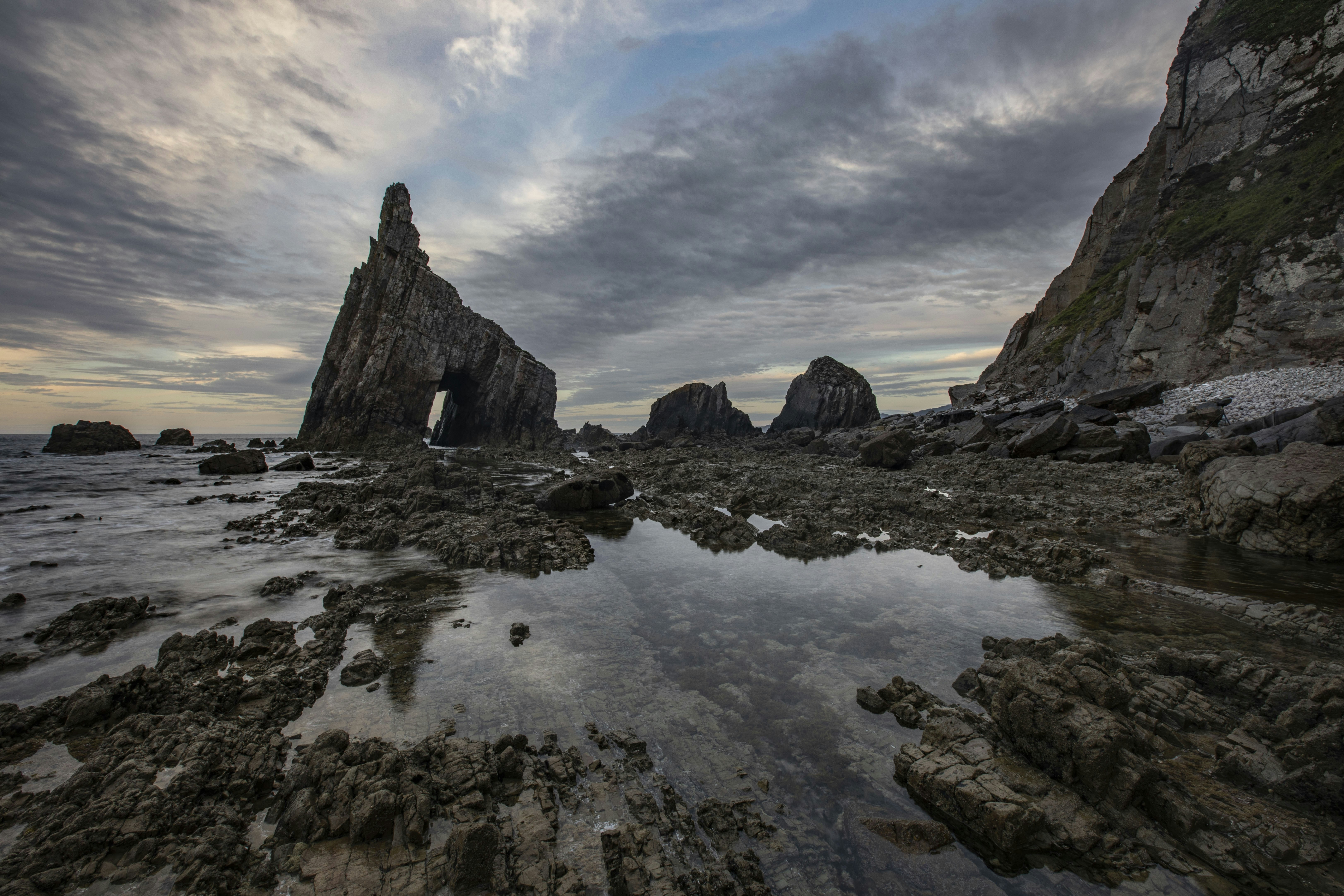 Rock Arch at Dusk: A Quiet Tidescape