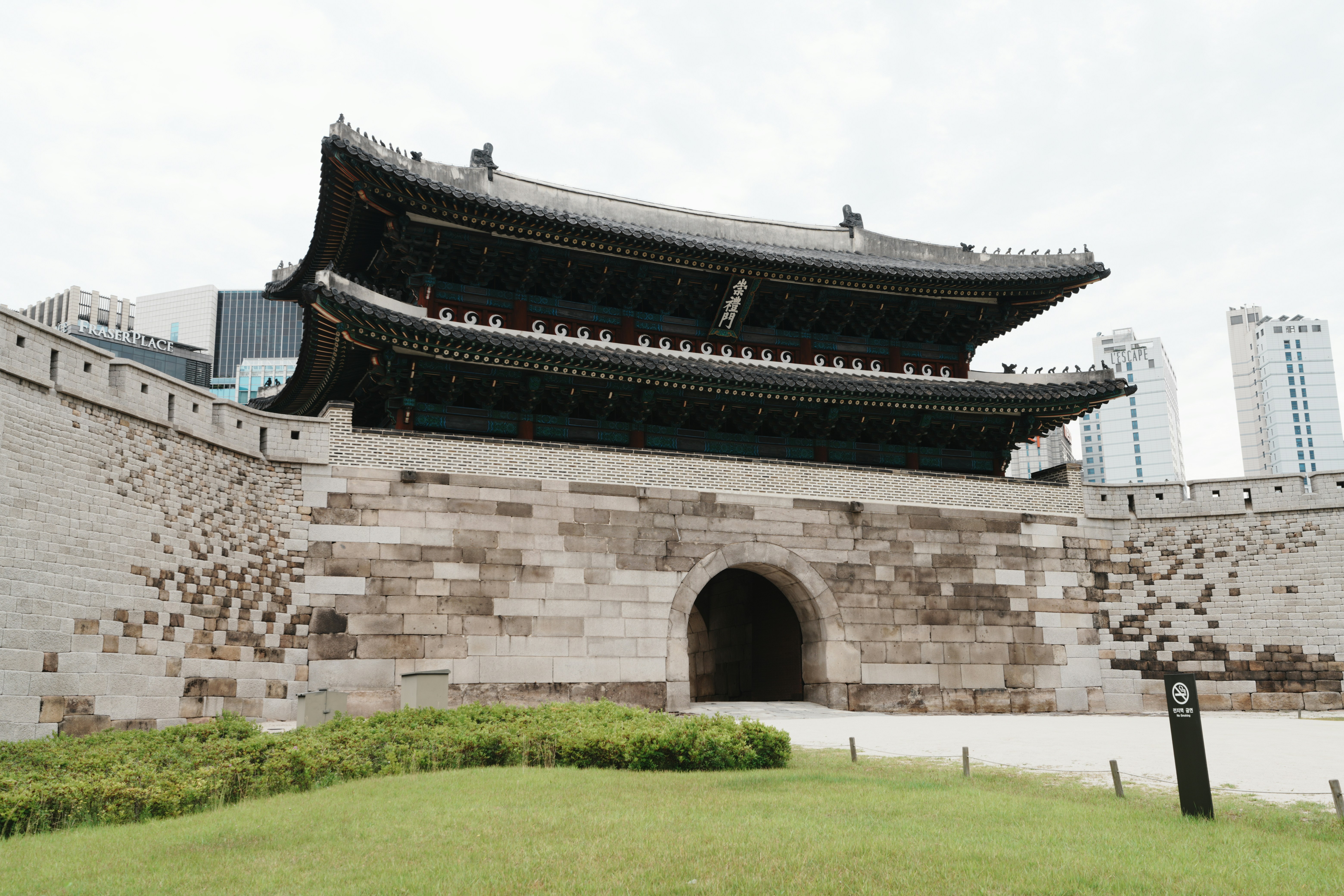 Gateway to the City: Hanok Roofs Over Stone Fortifications