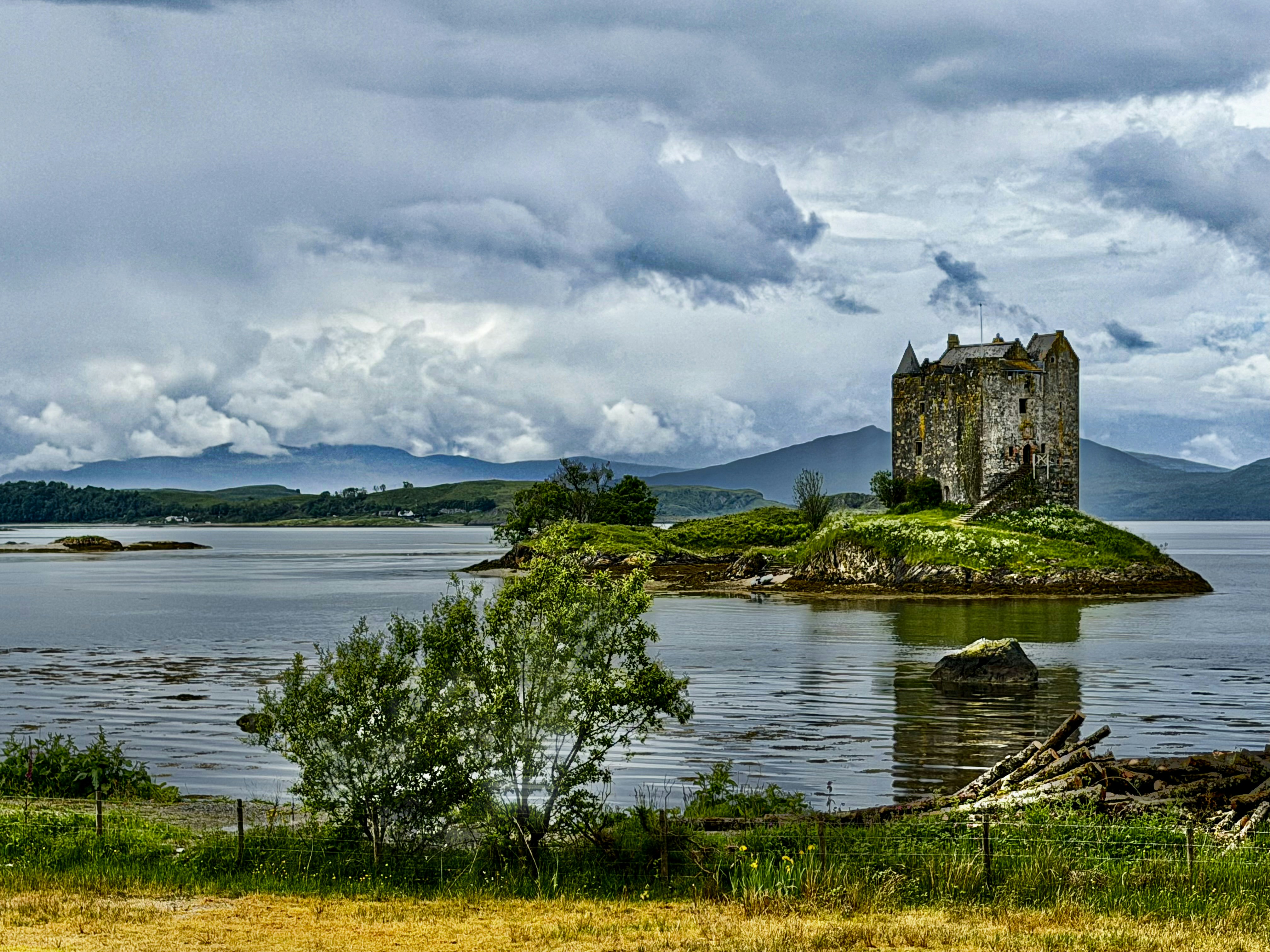 Castle on the Quiet Isle: A Stone Keep Beside Calmed Waters