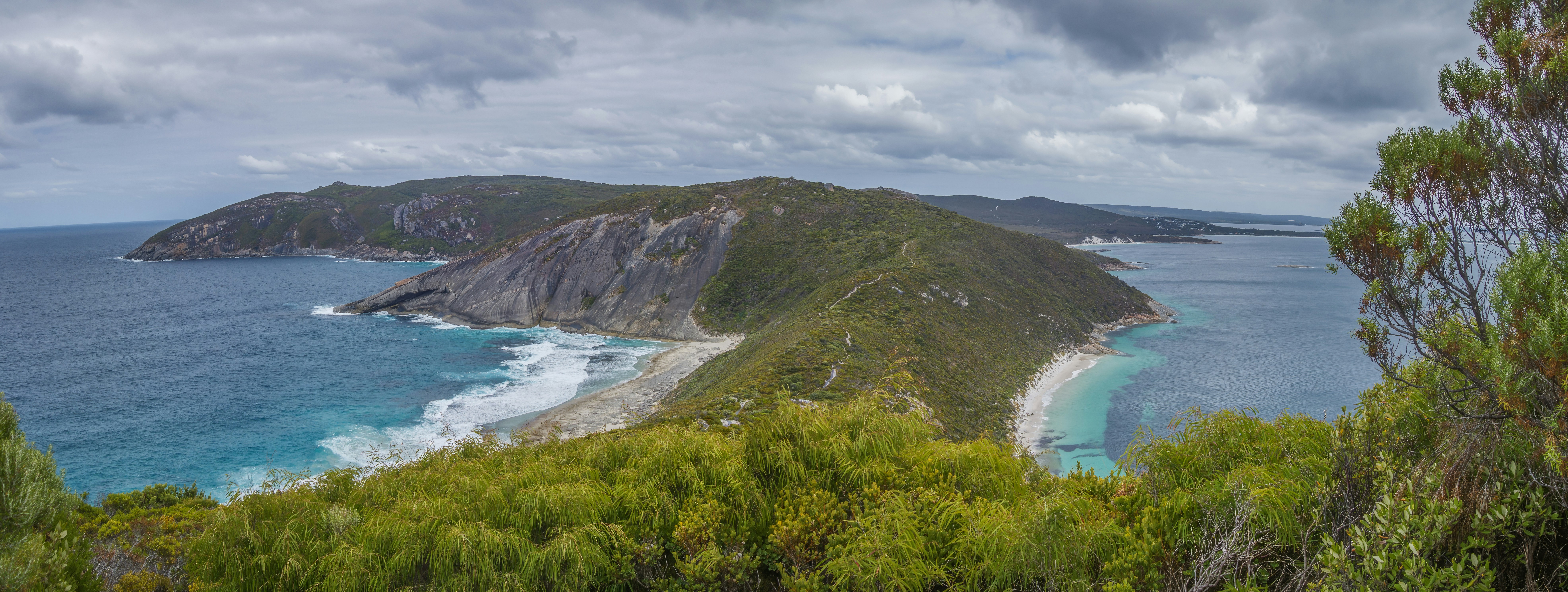 Verdant Peninsula Arcing into Turquoise Seas