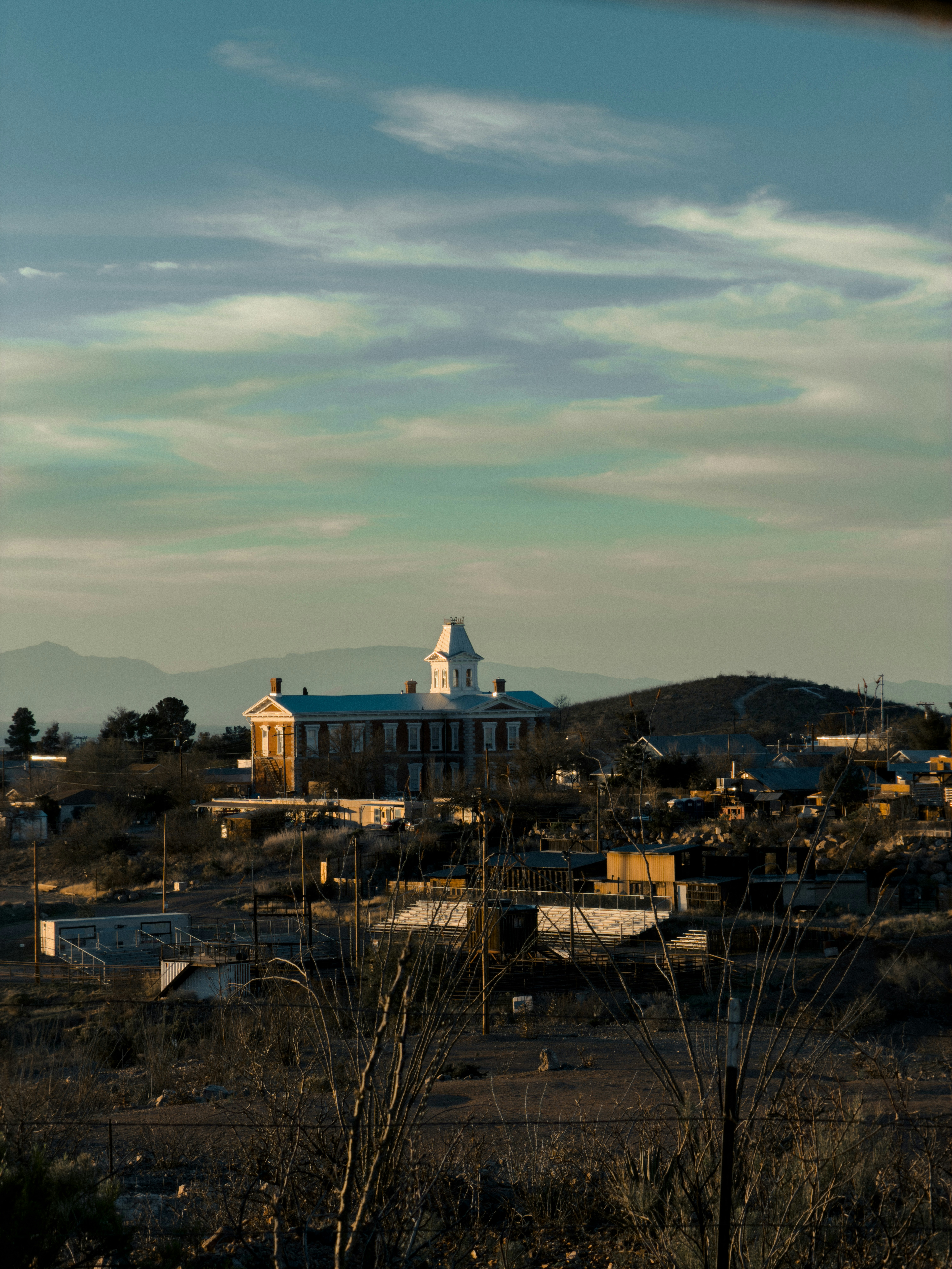 Hilltop Campus under Soft Evening Sky