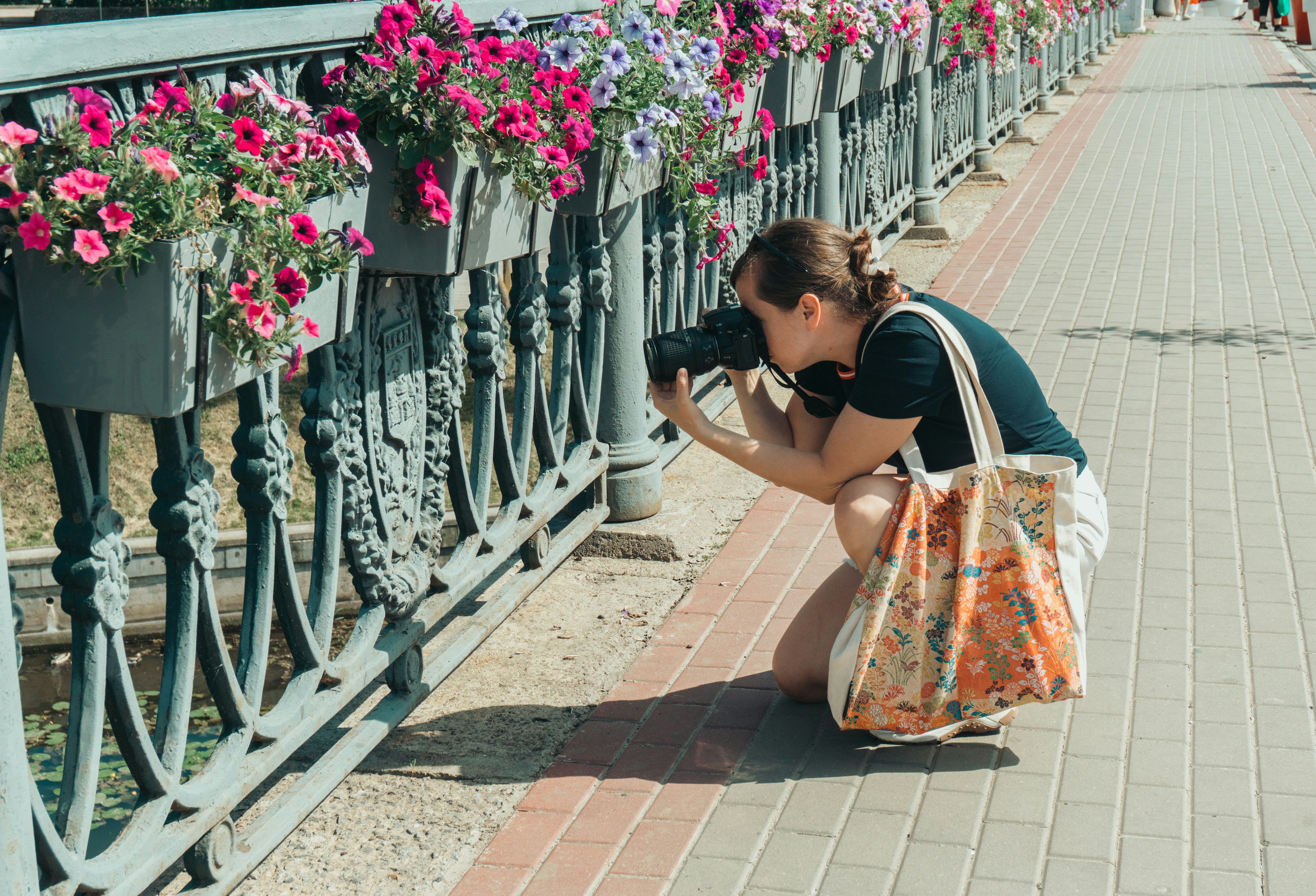 Close-Up of a Street Photographer in Training