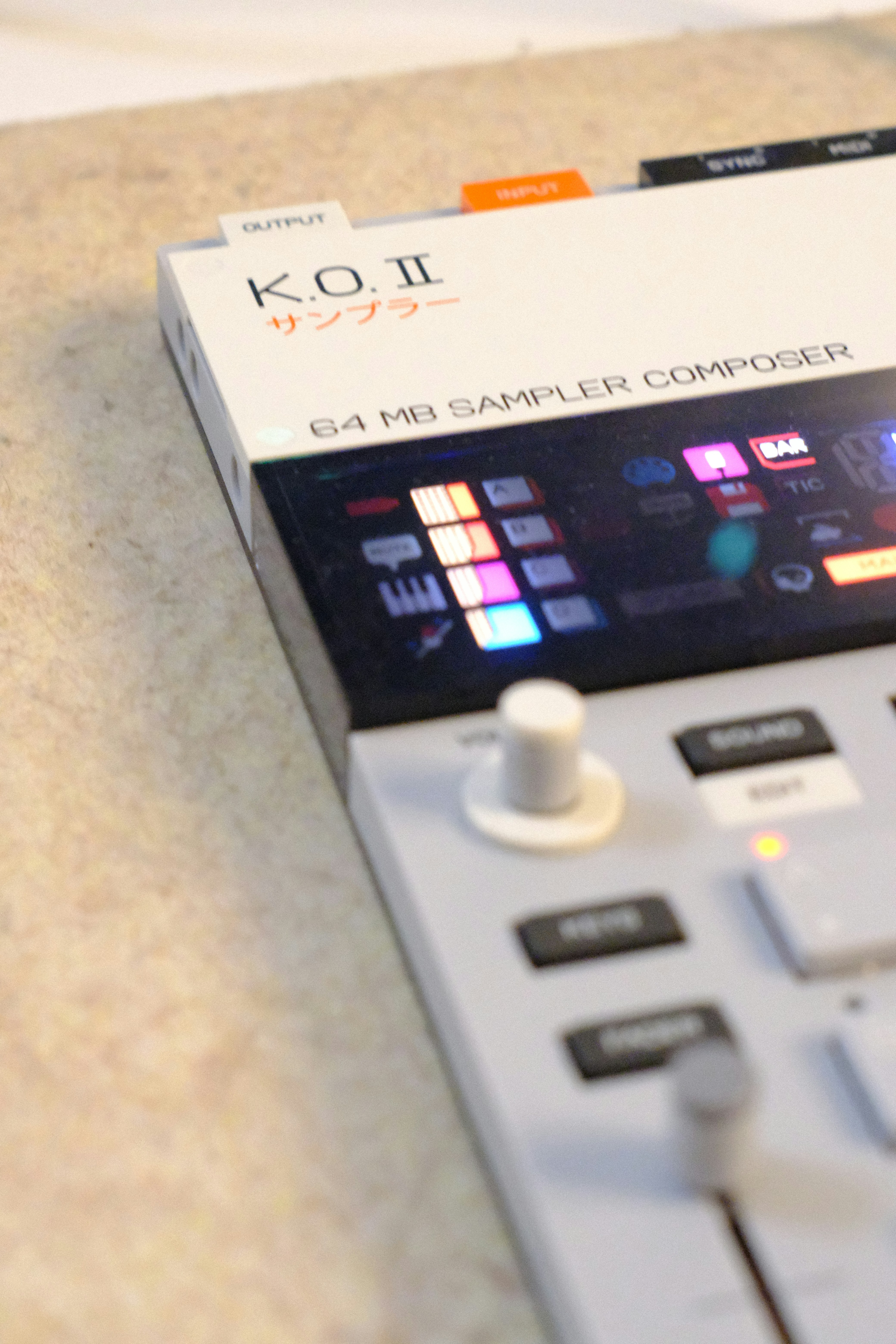 K.O. II Sampler Box Resting on a Counter