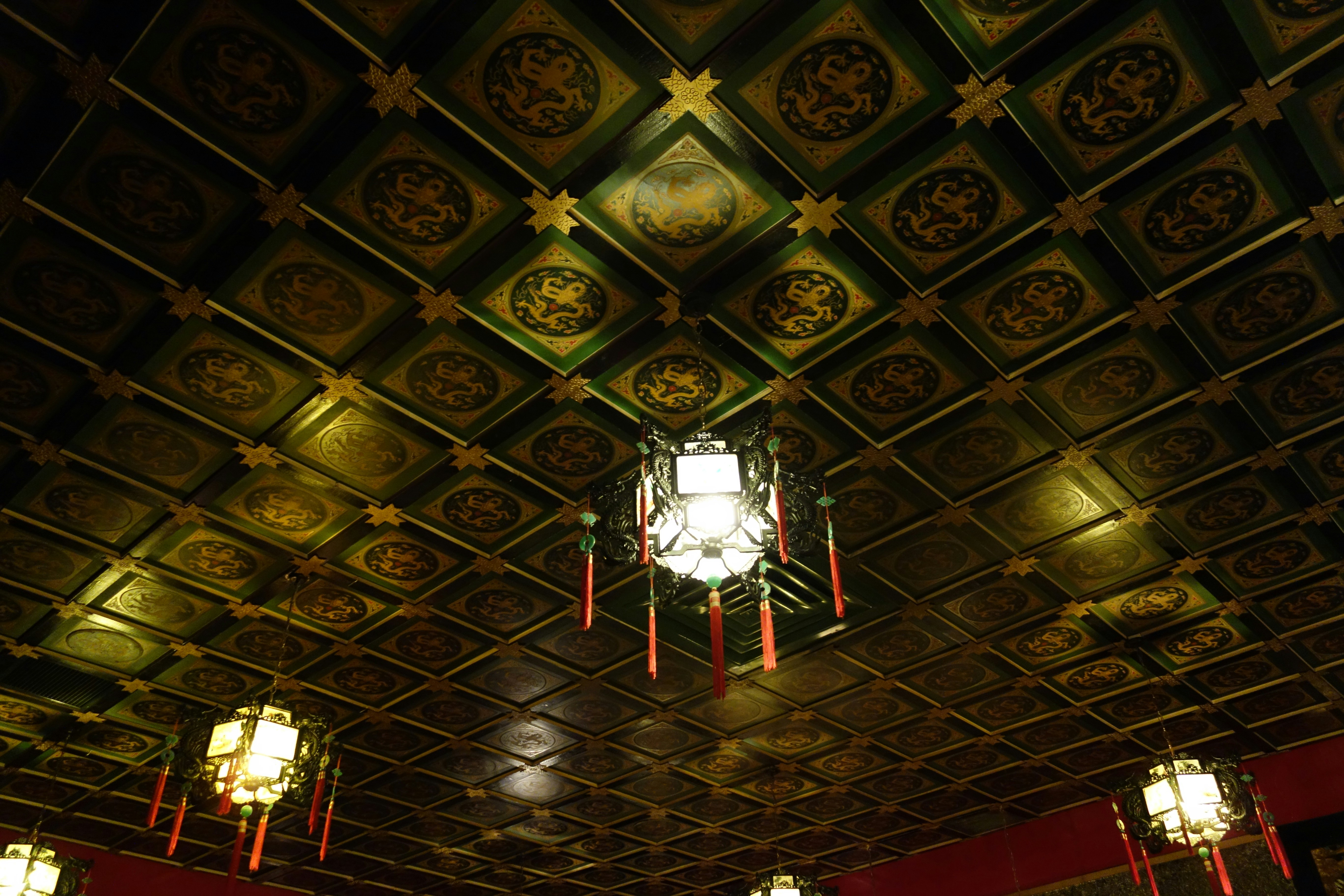Lanterns Across a Gilded Ceiling