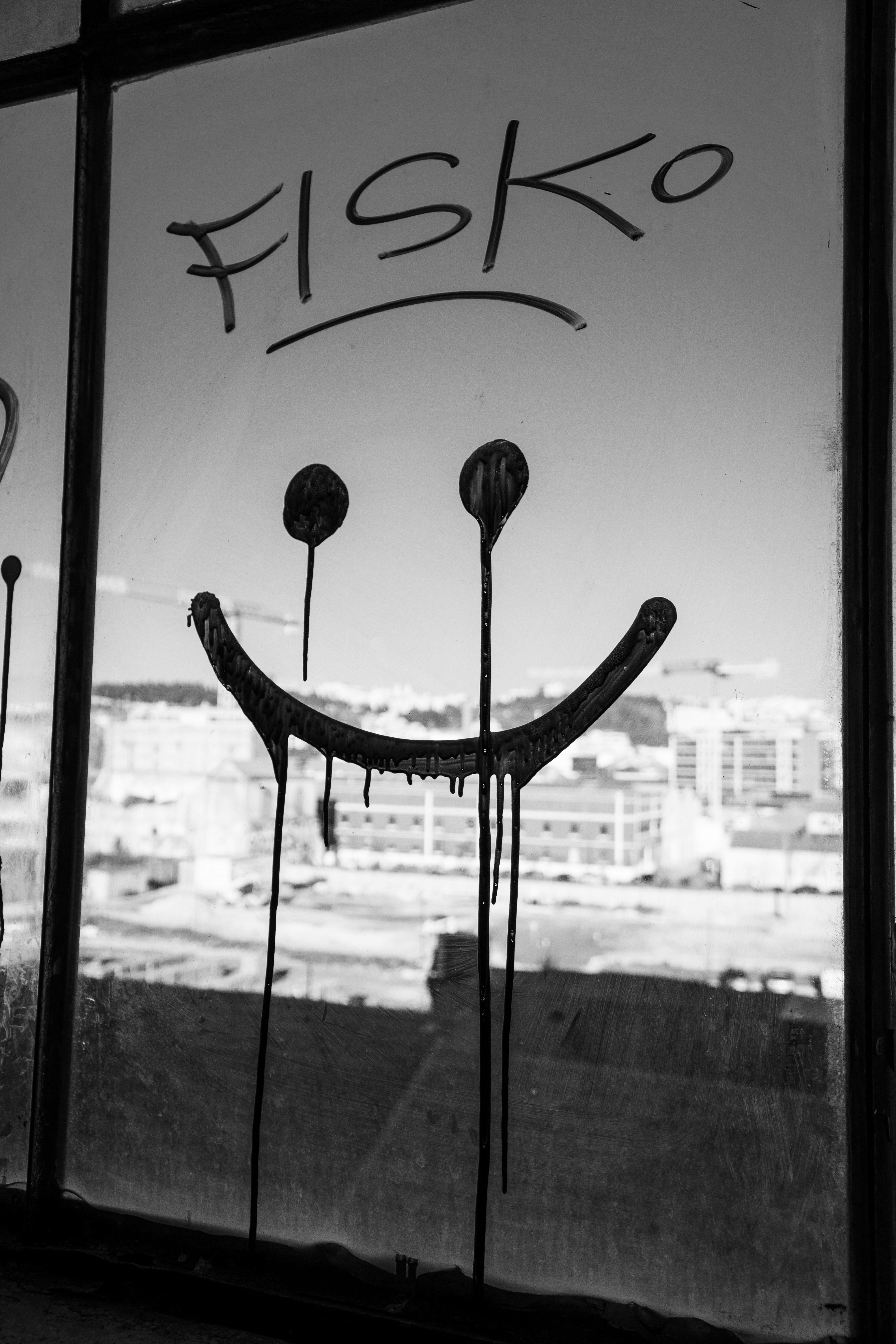 Smiled Graffiti: A Window into a Dismal City Scene
