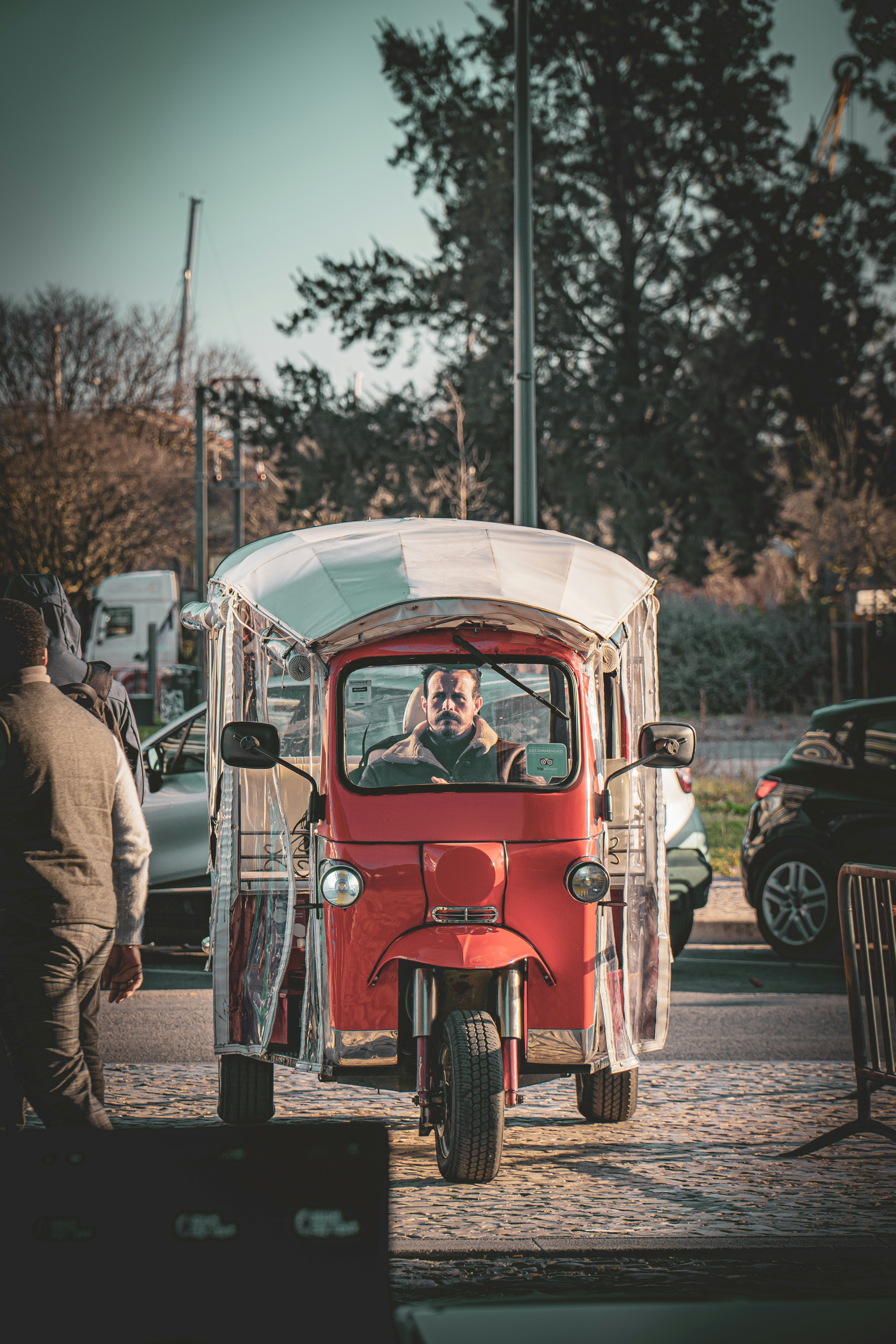 Red Tuk-Tuk at Center Stage