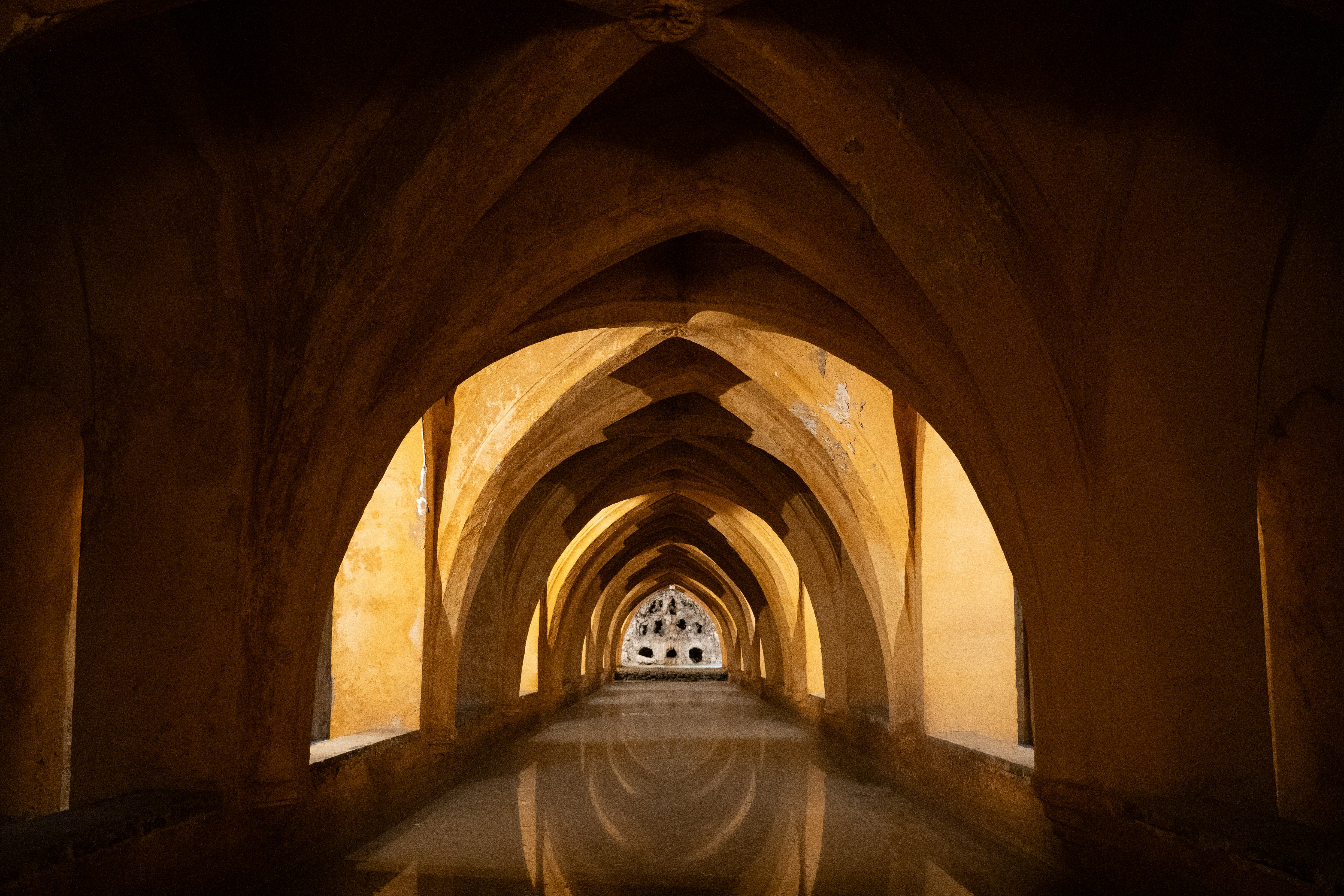 Echoes of the Archway: A Corridor of Receding Vaults