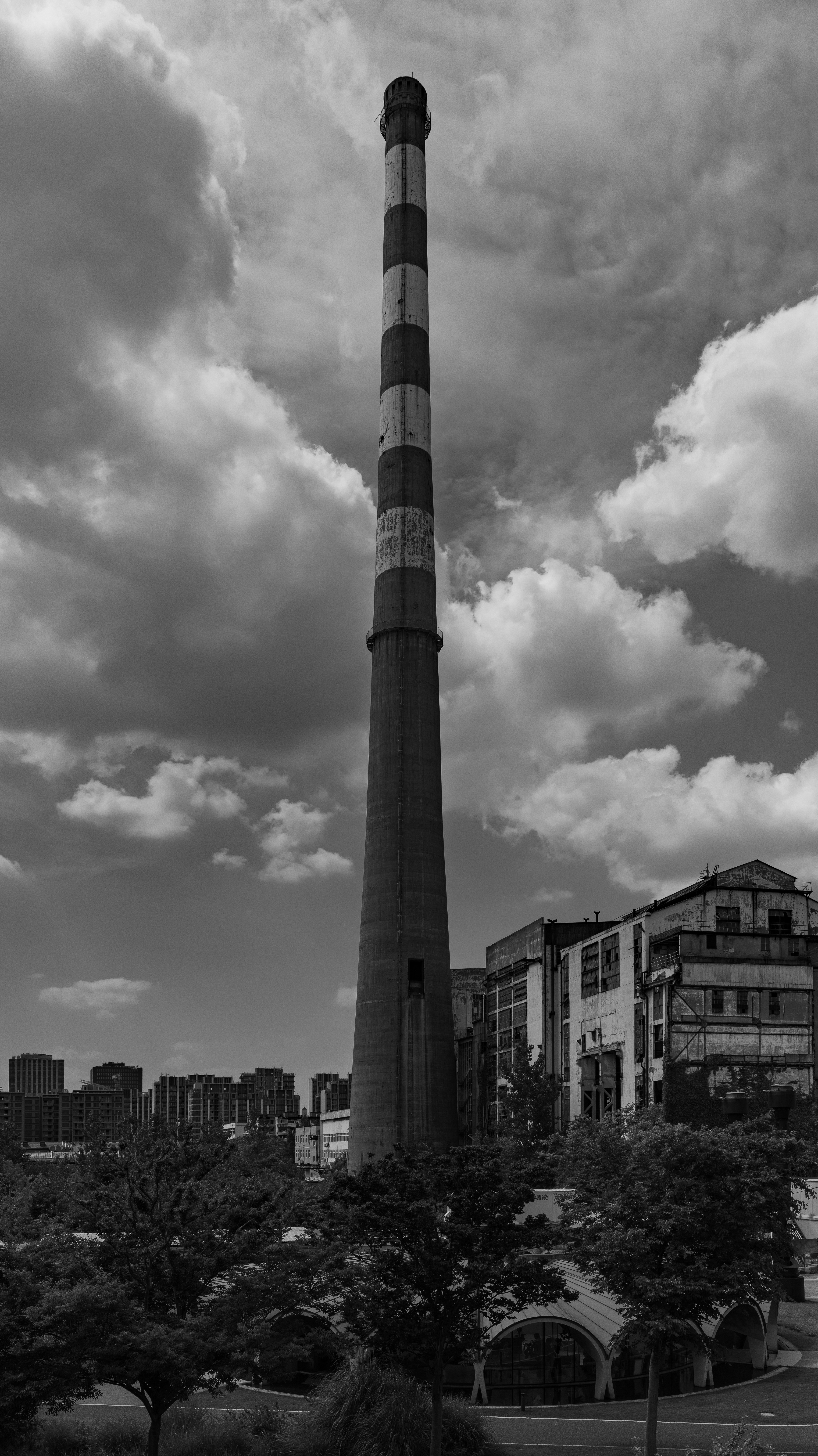 Industrial Tower Reaching for the Sky