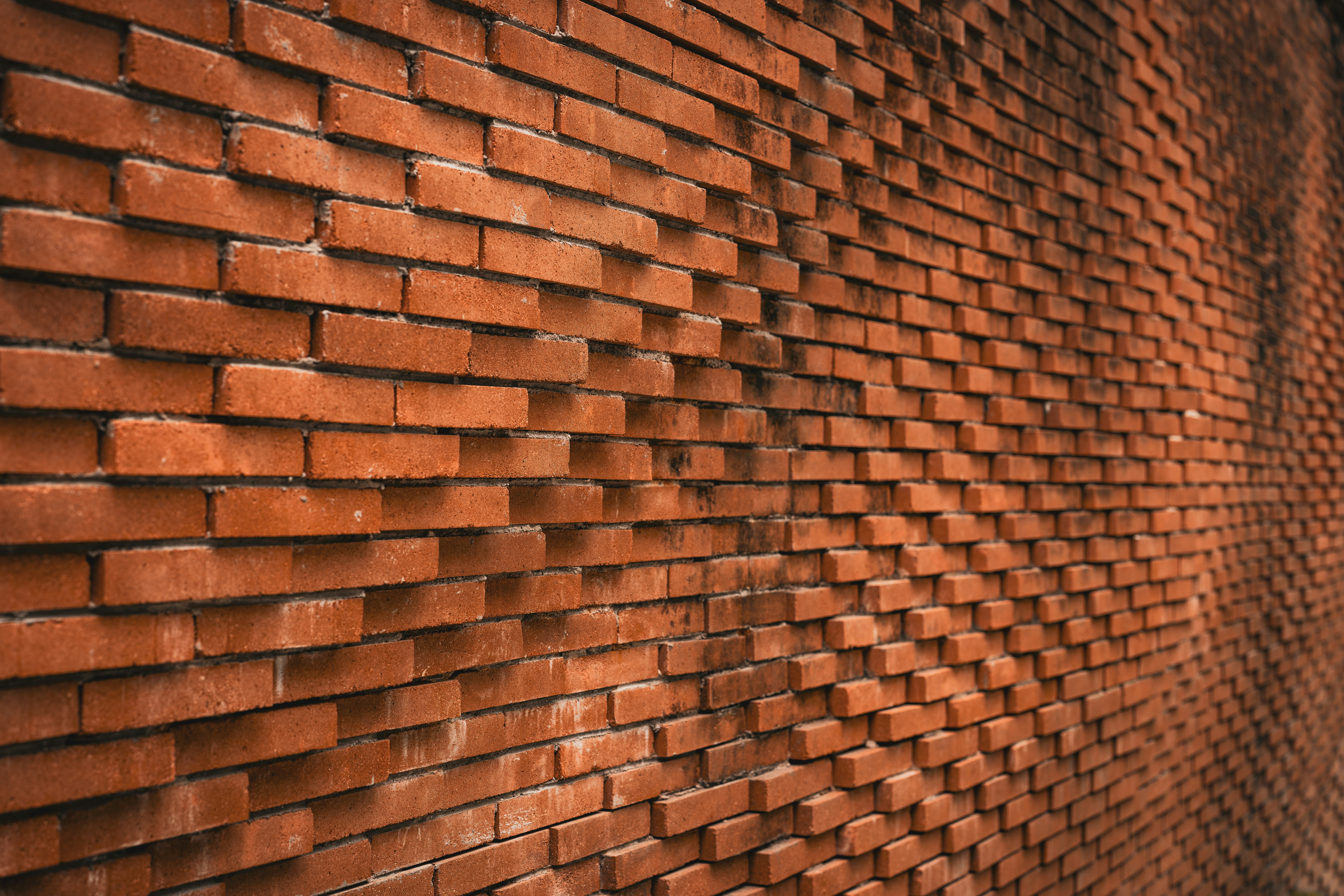 Brick Rhythm: A Diagonal Tide of Red Tiles