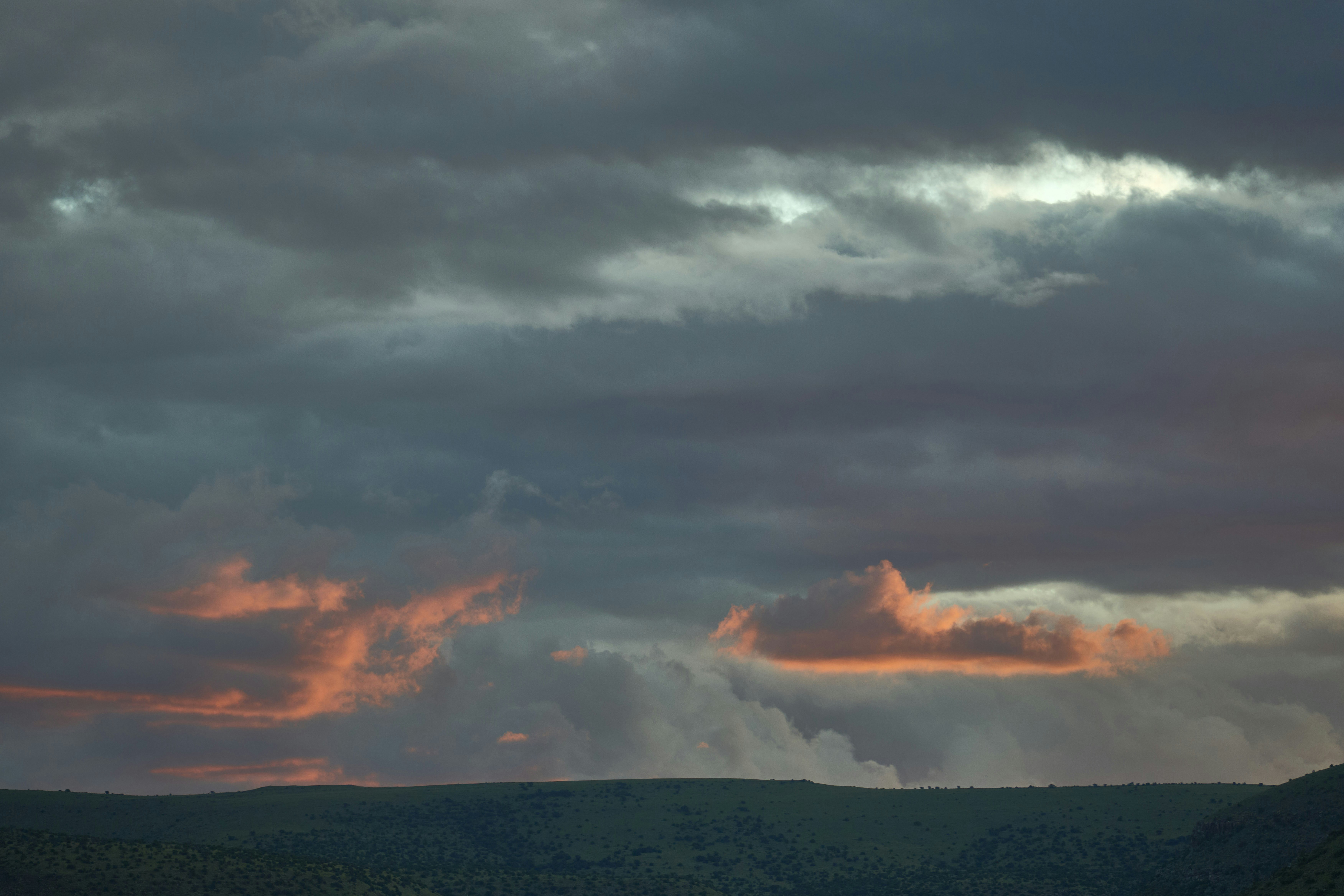 Horizon Fire: Delicate Sunrise Beyond the Ridge
