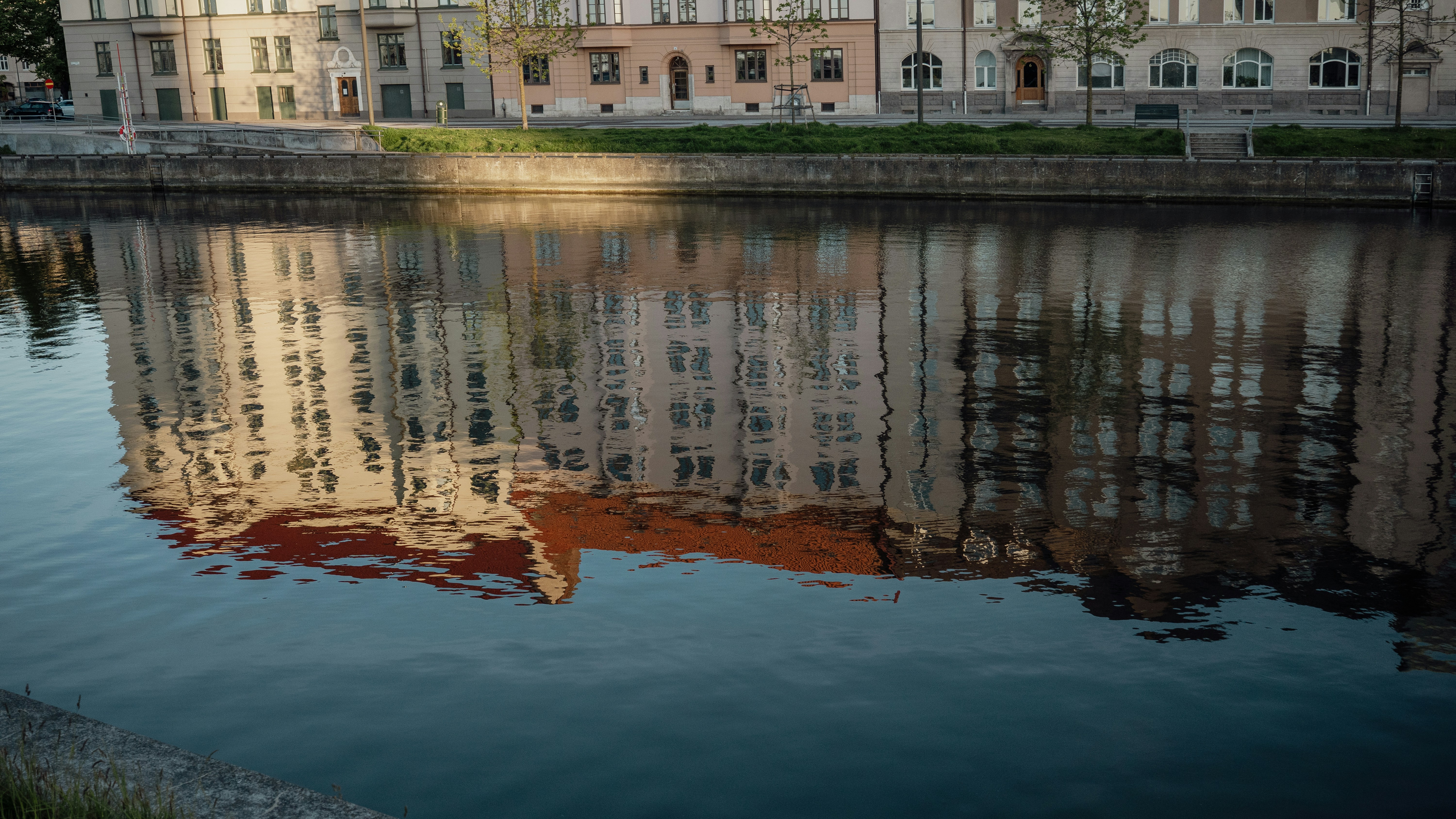Reflections of a Historic Riverside Row