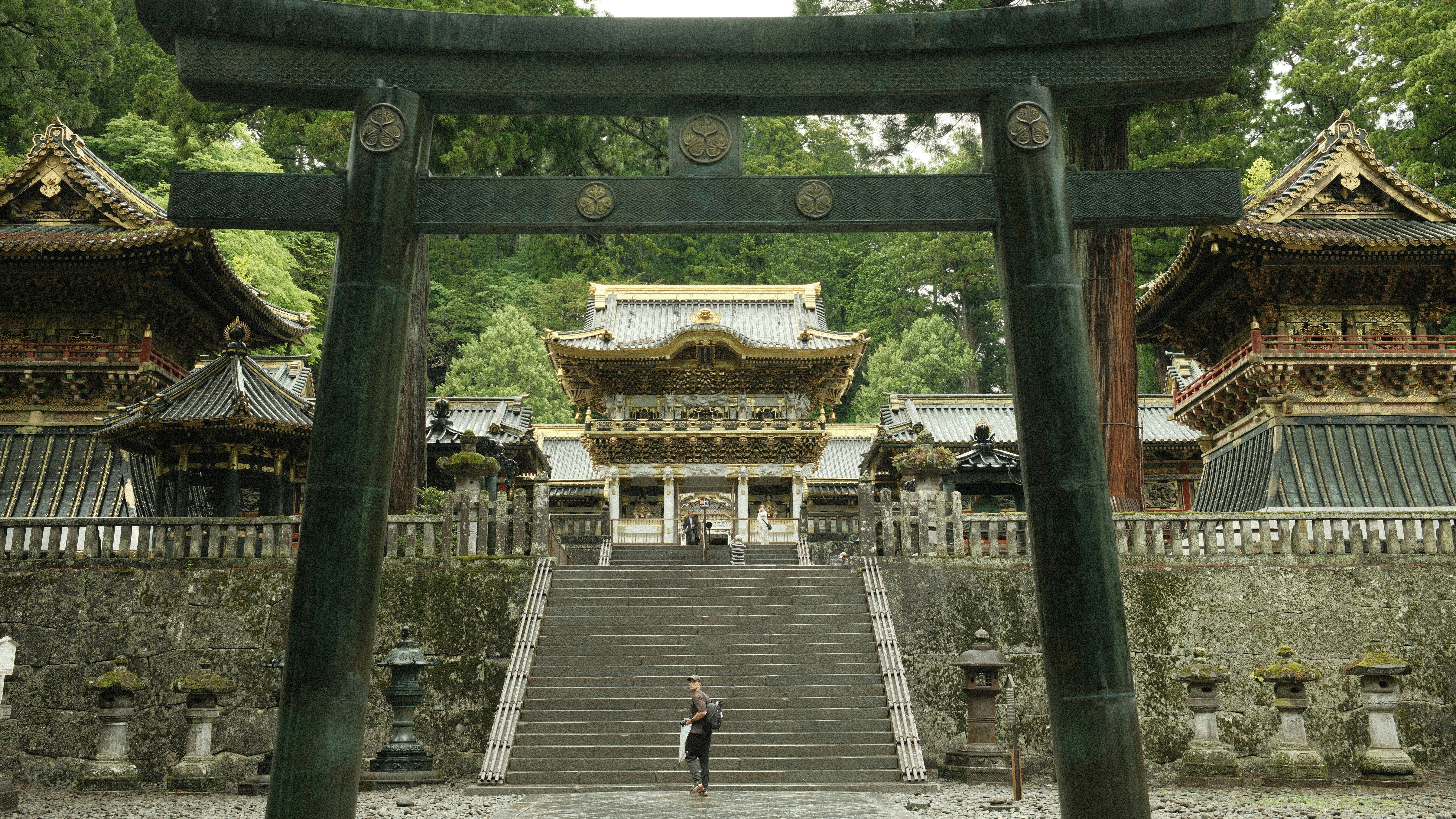 Temple Gate and Central Stairway to the Sacred Courtyard
