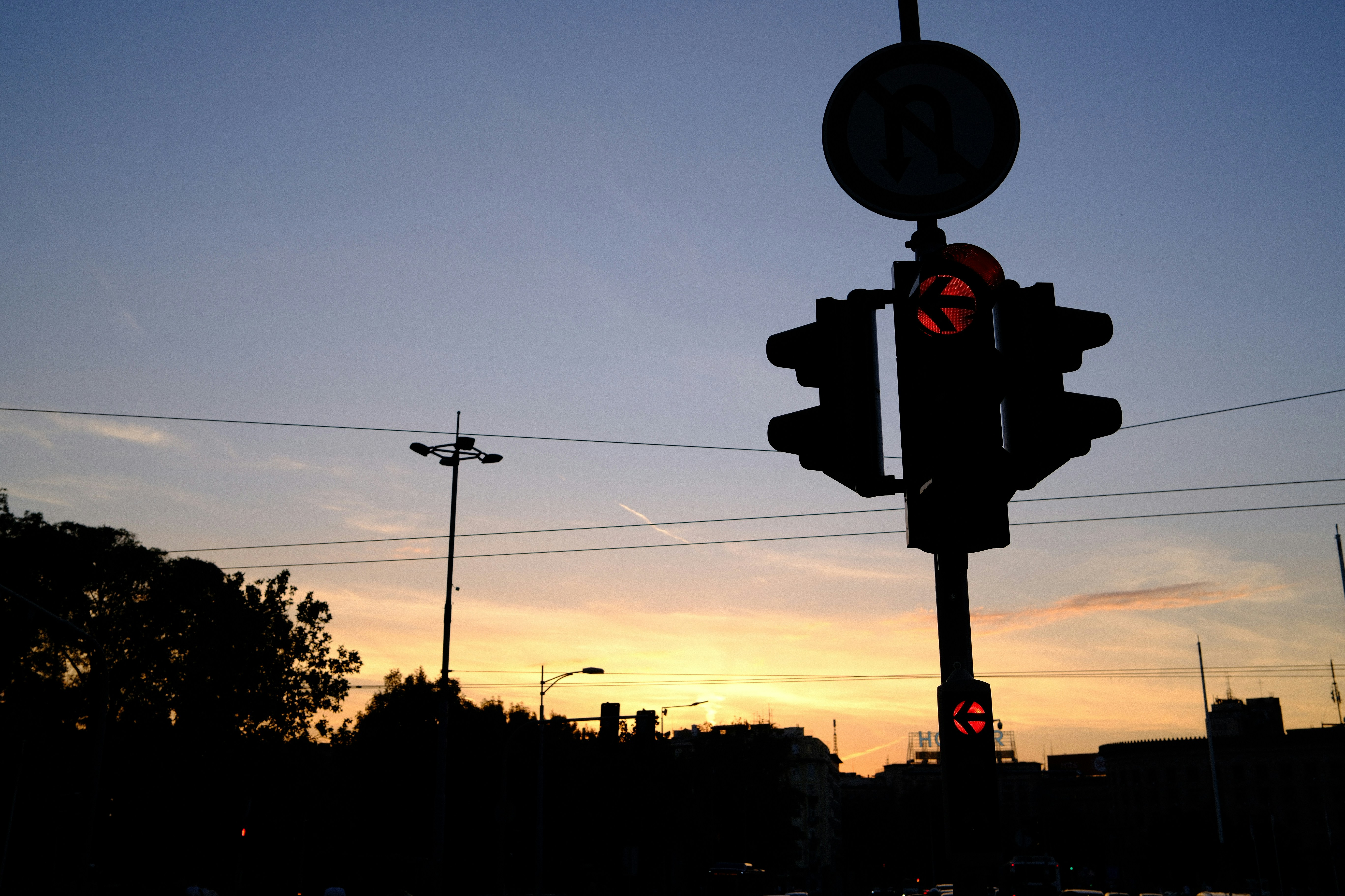 Sunset Passages at the City Signal