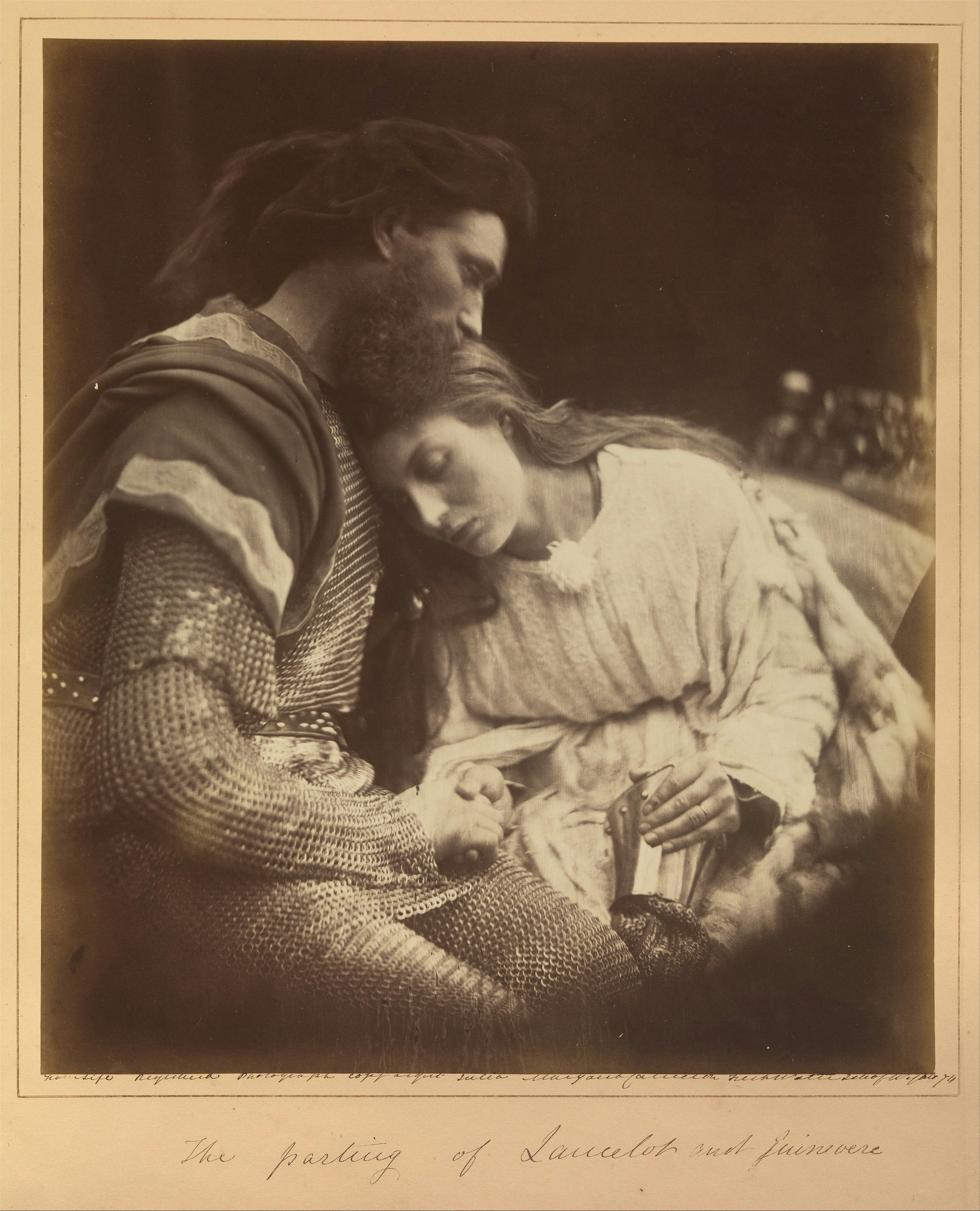 Knight and woman in an intimate, sepia-toned embrace. photo – Free ...