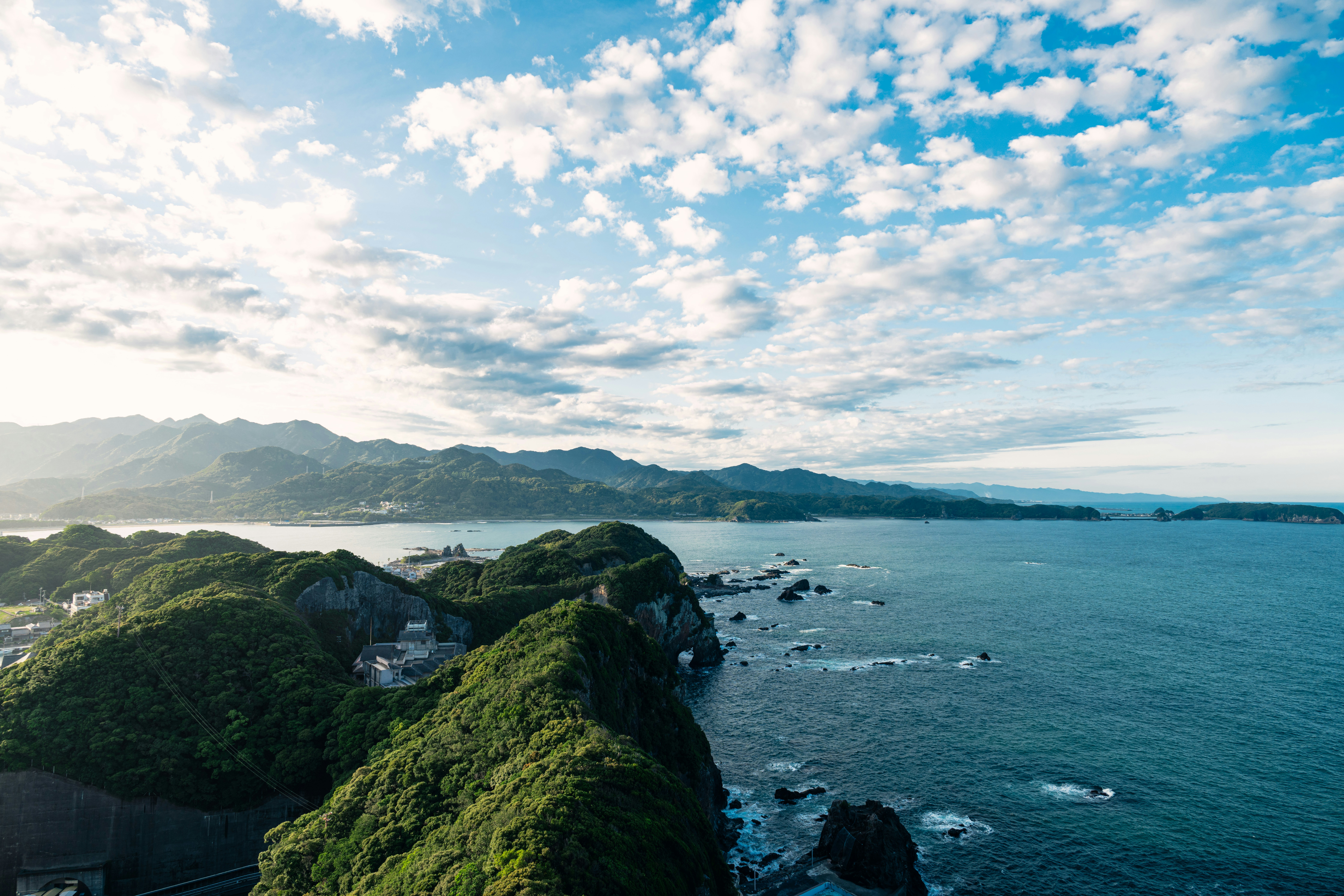 Coastal Cliffscape under a Luminous Sky