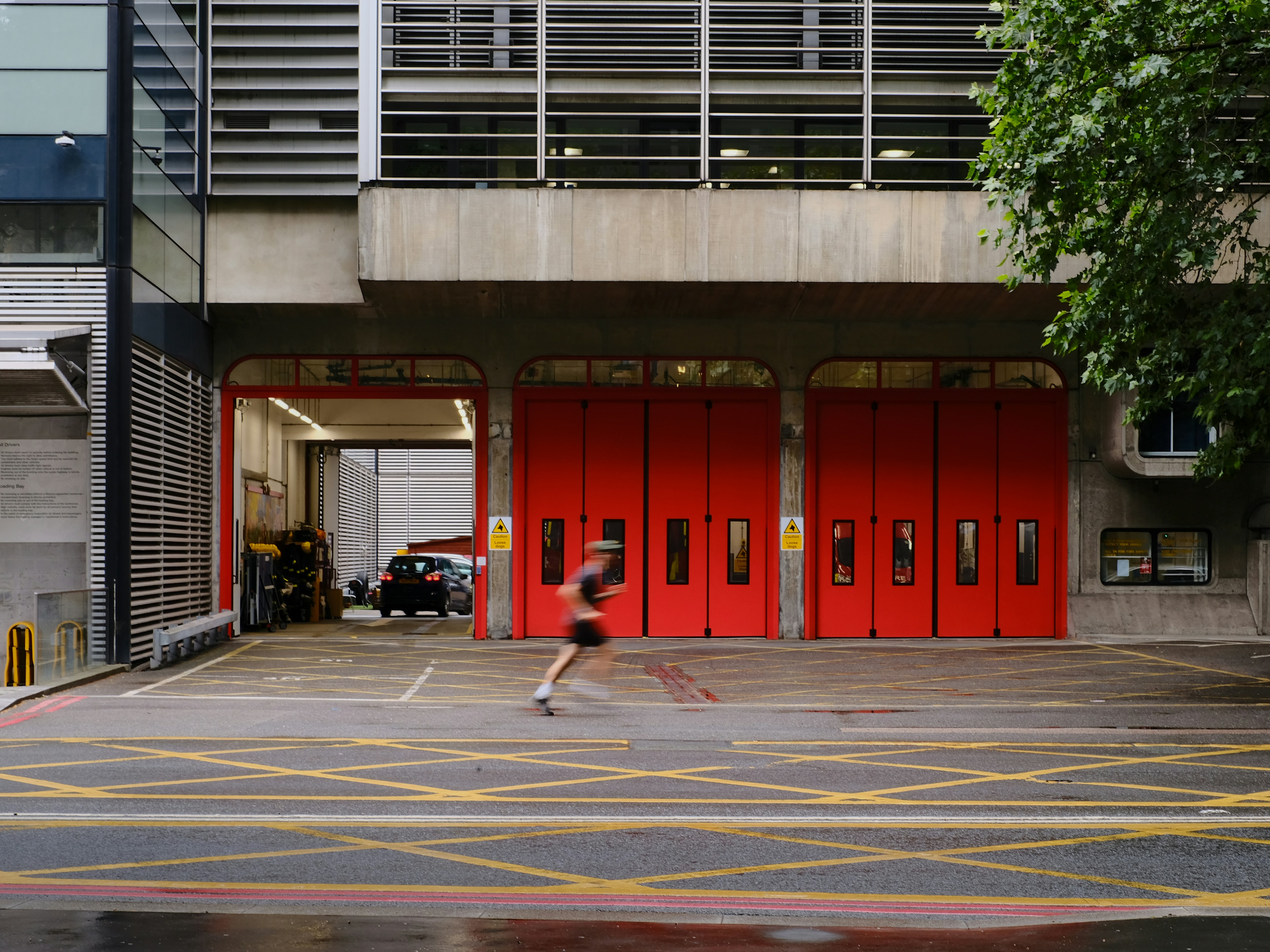 Red Doors, Moving Minds: A Fire Station Forecourt in Motion