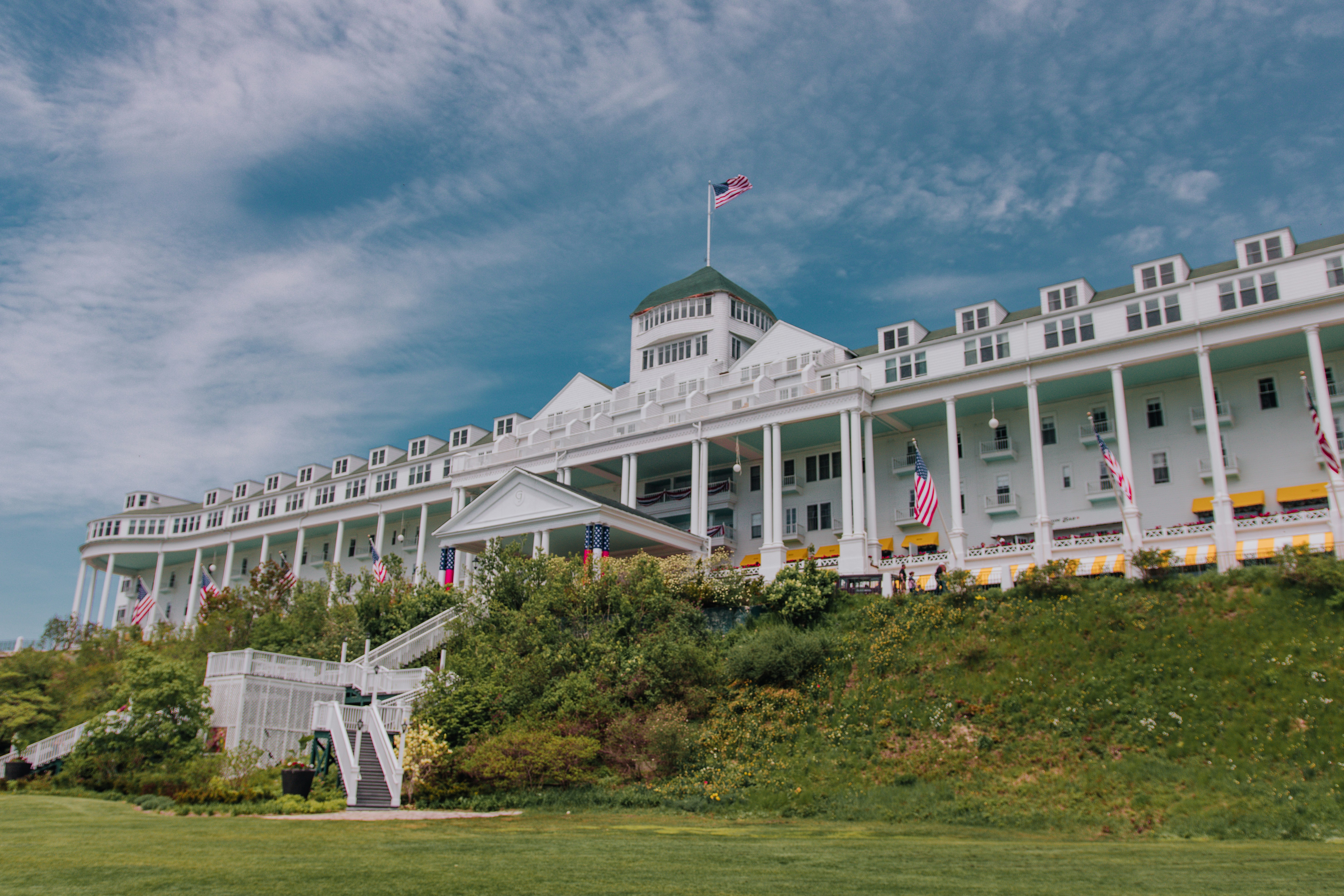Seaside Terrace of a Grand Hotel