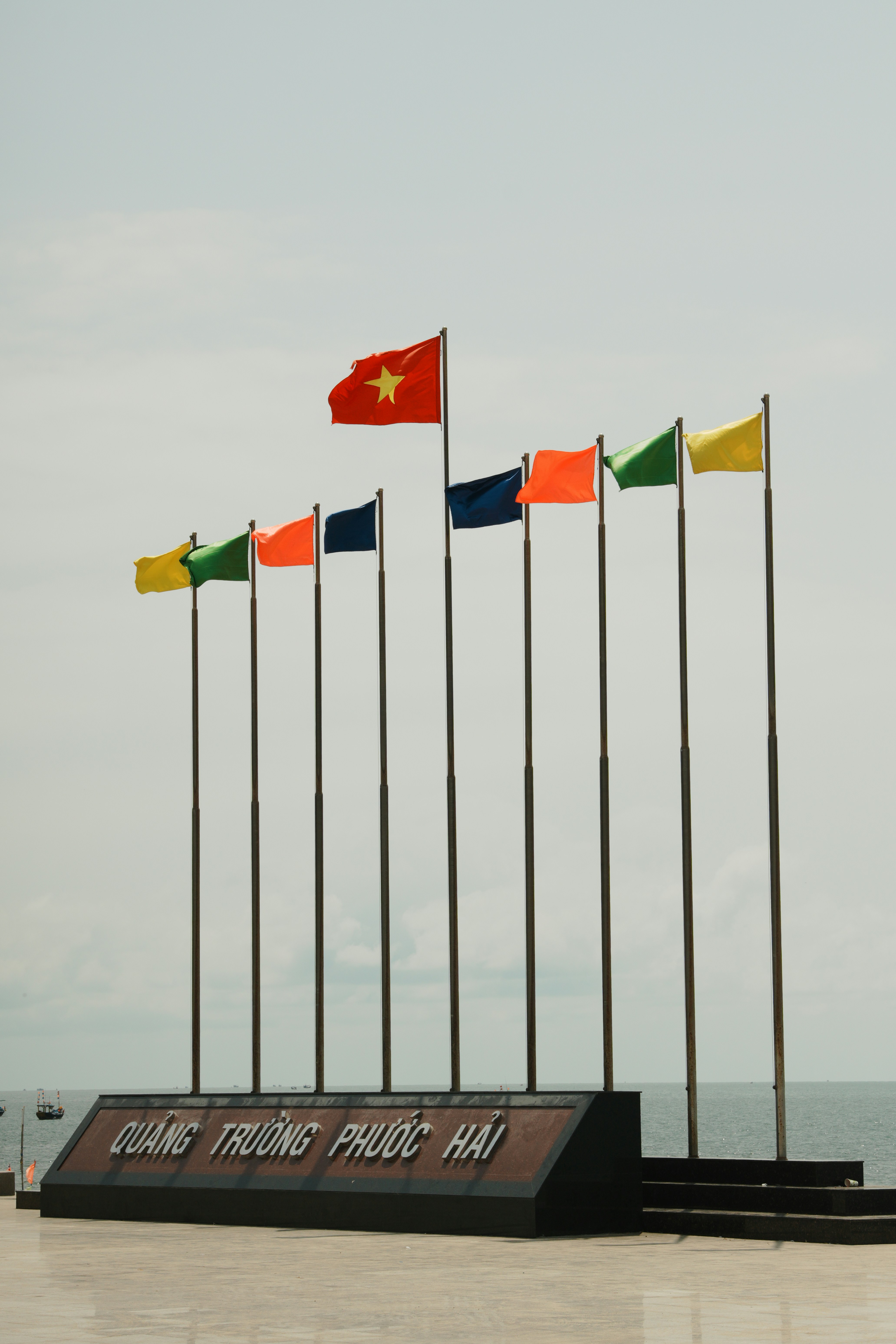 Flag Corridor by the Sea