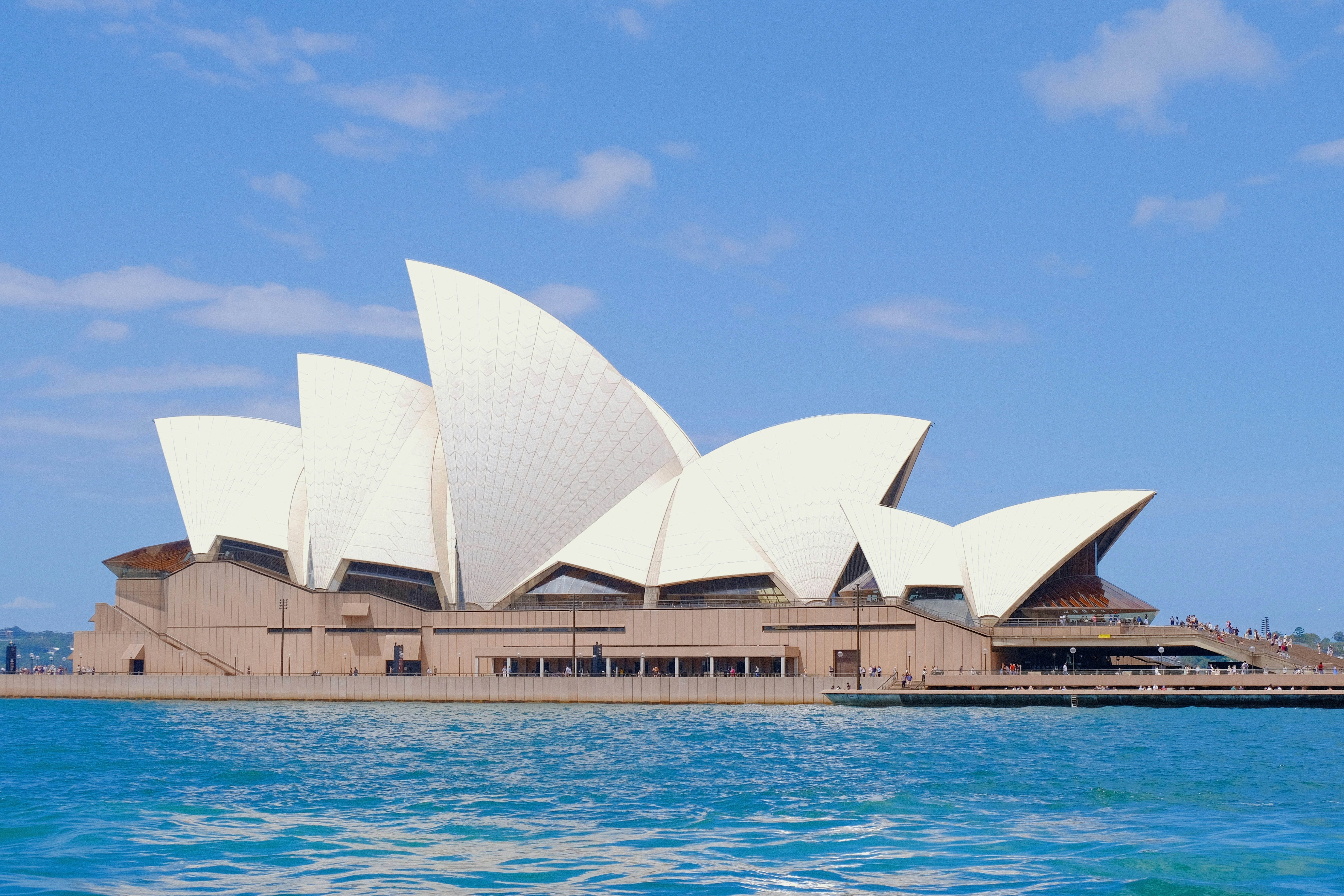 Harbor Silhouette: The Opera House Beneath a Clear Australian Sky