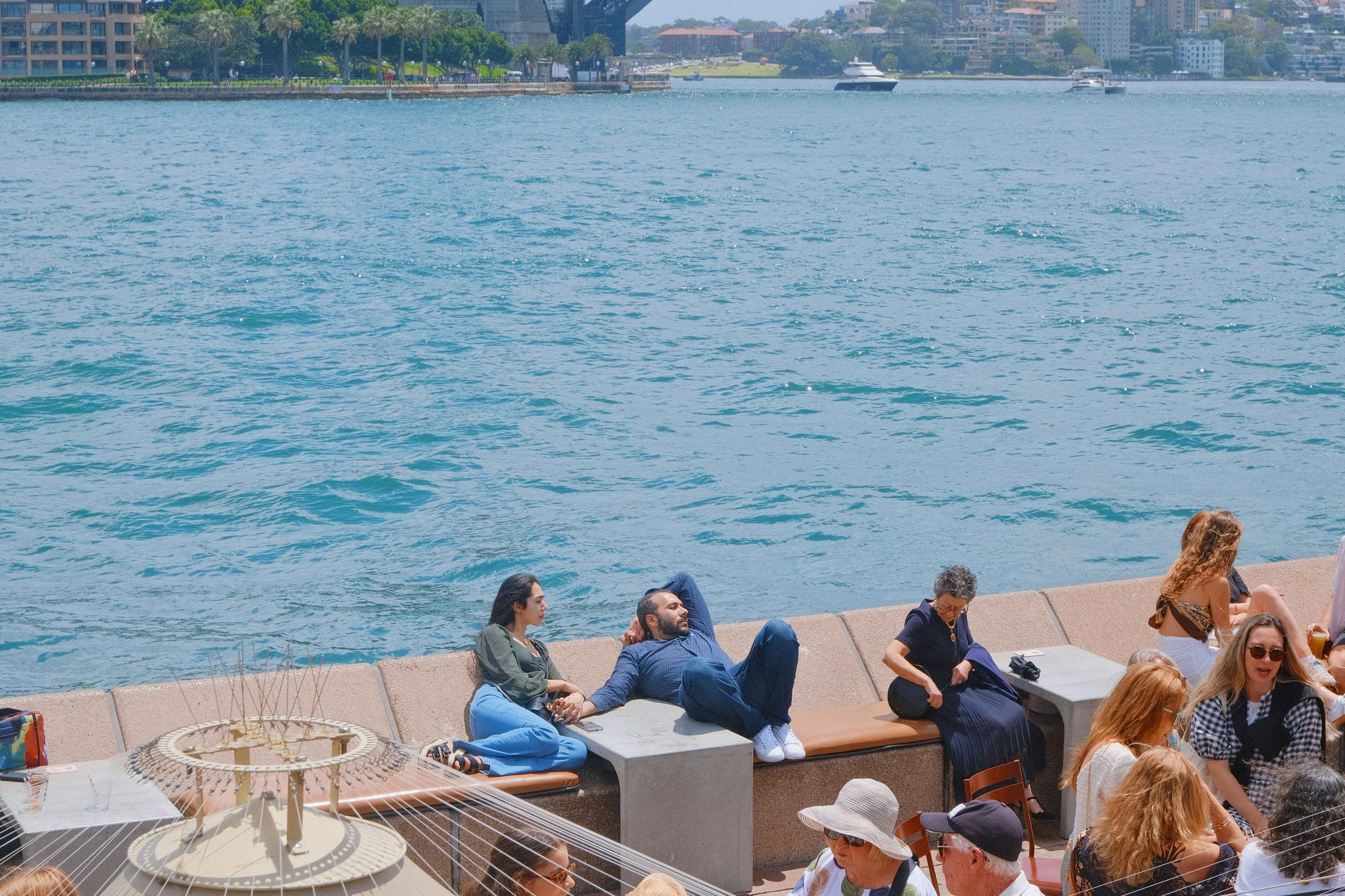 Coastal Courtyard Chats by the Waterfront