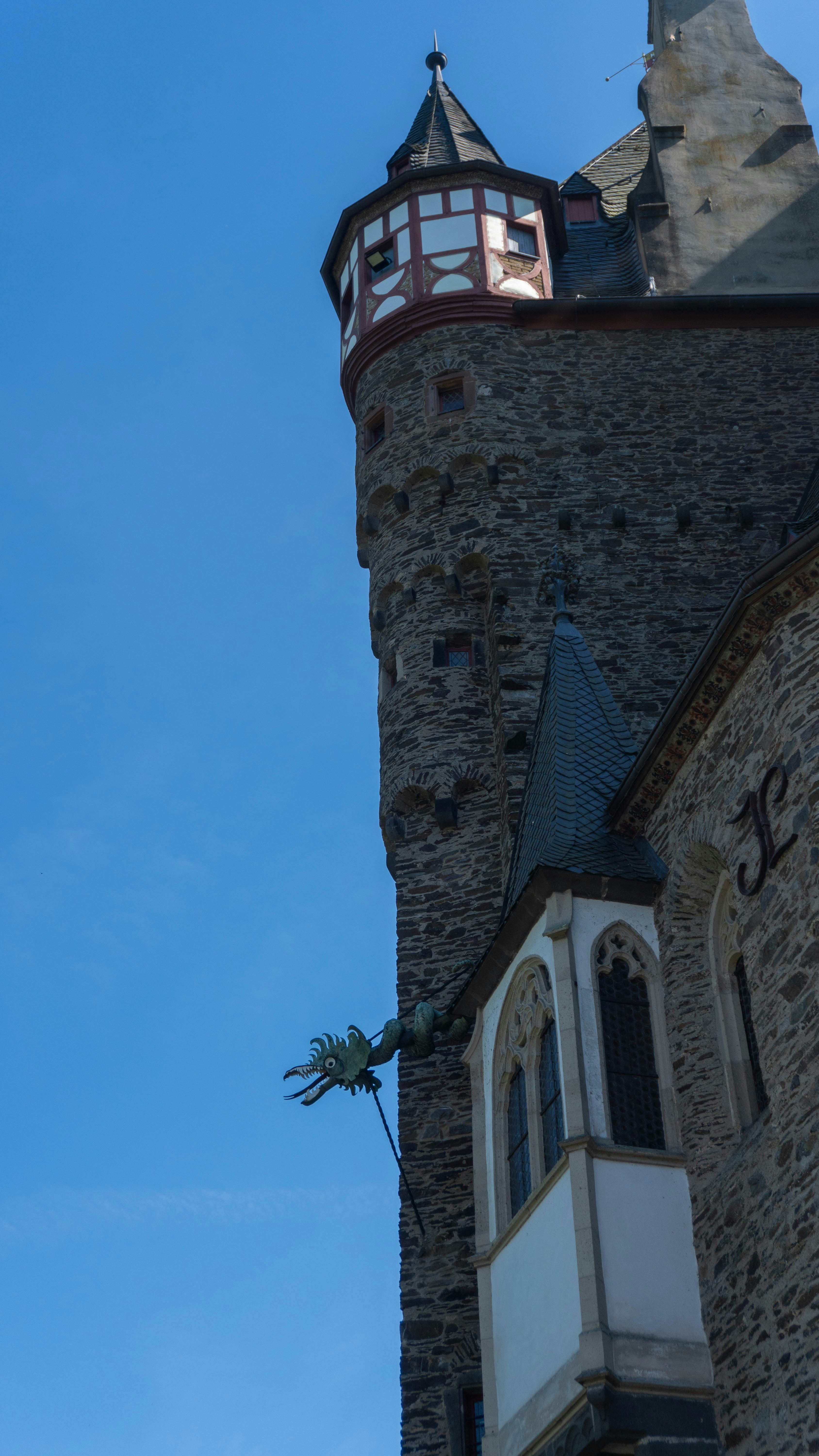 Turreted Keep Against a Clear Sky